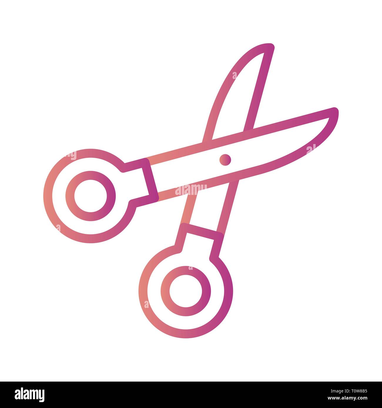 Illustration Scissors Icon Stock Photo - Alamy