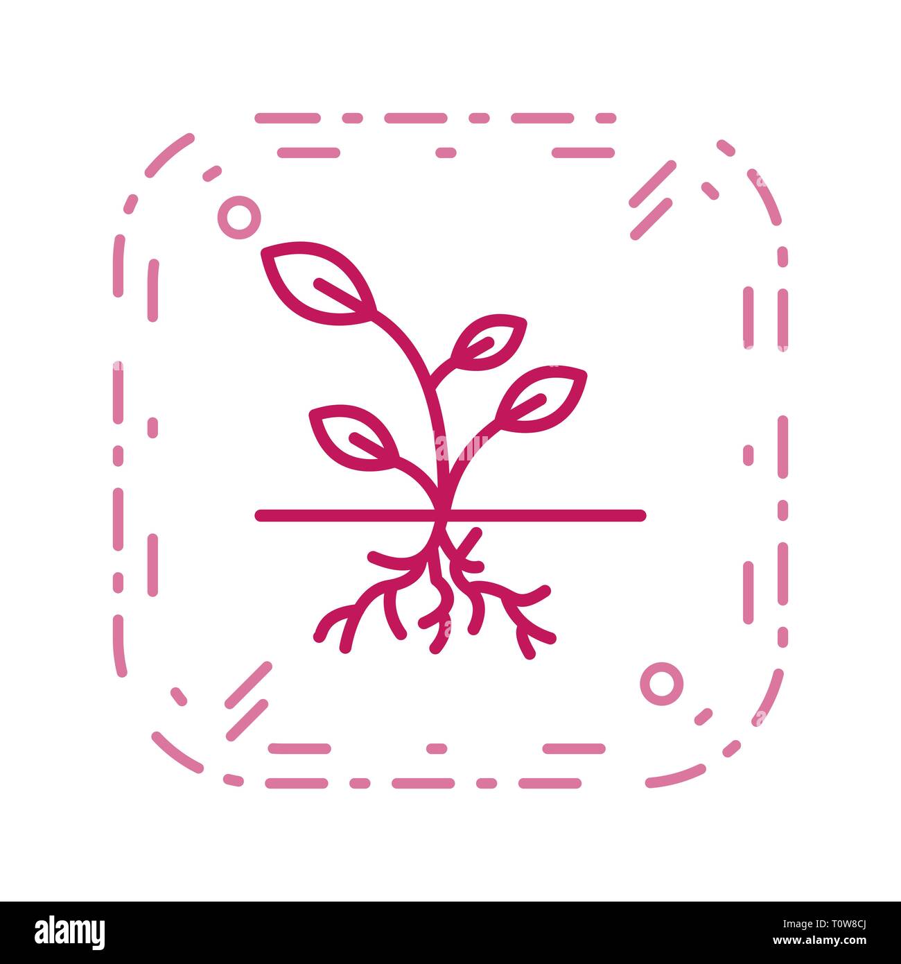 Illustration Root Icon Stock Photo - Alamy