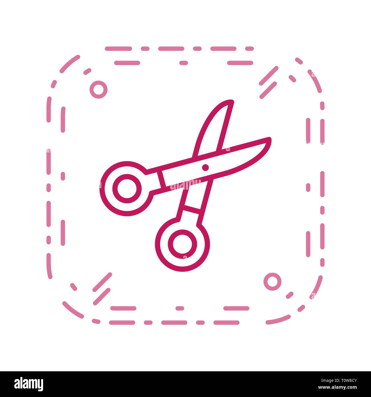 Illustration Scissors Icon Stock Photo - Alamy