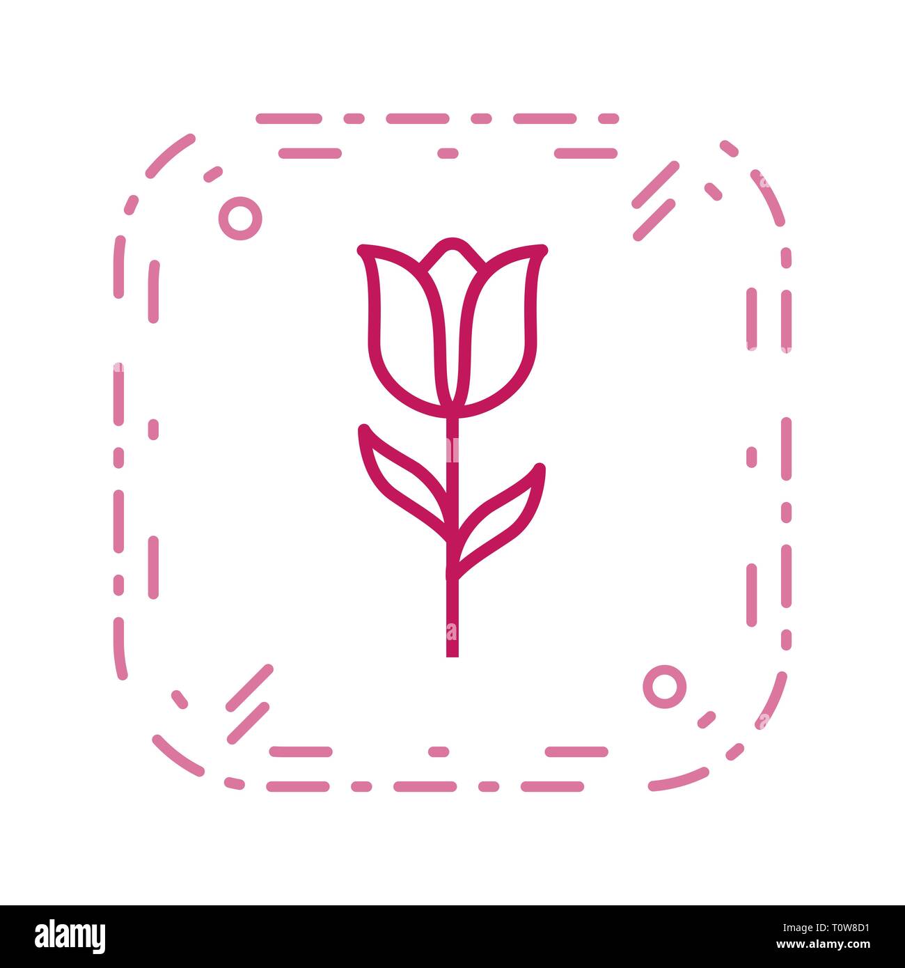 Illustration Tulip Icon Stock Photo - Alamy