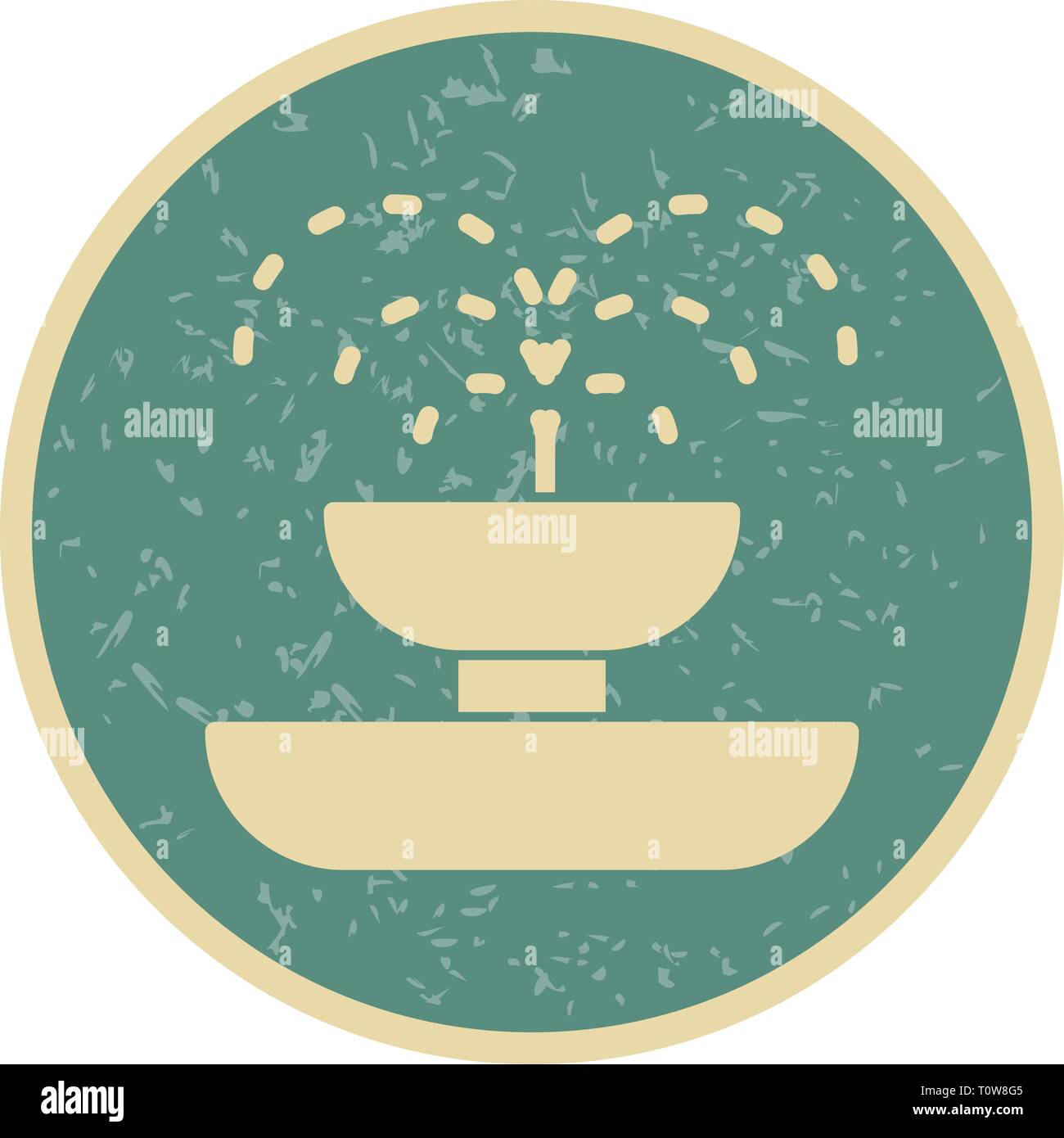 Illustration Fountain Icon Stock Photo - Alamy