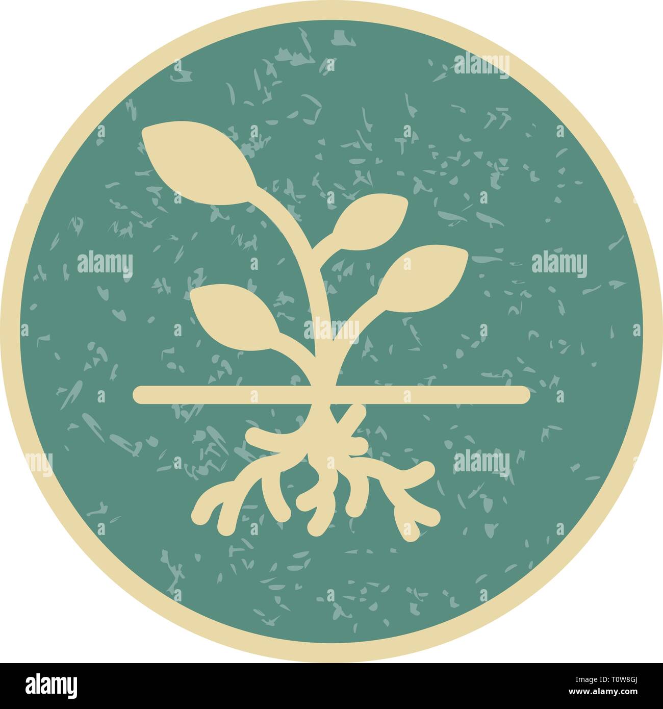 Illustration Root Icon Stock Photo - Alamy