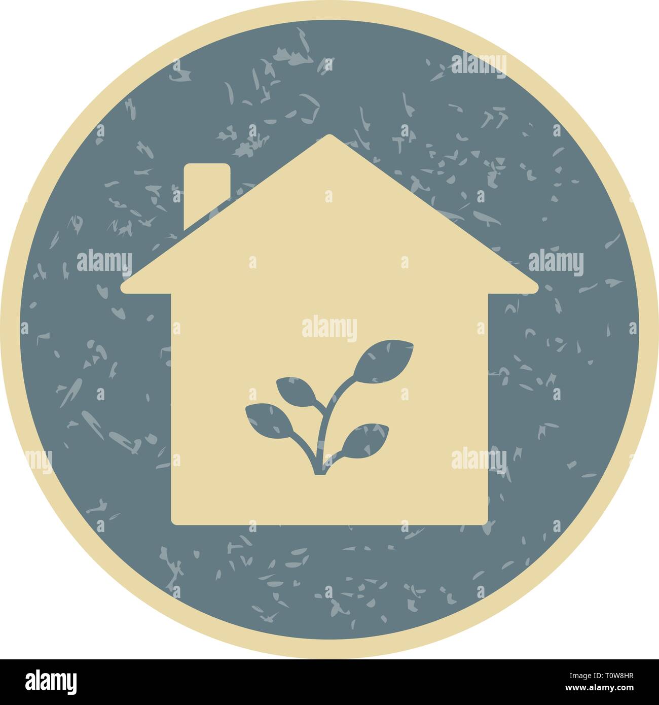 Illustration Plant House Icon Stock Photo - Alamy