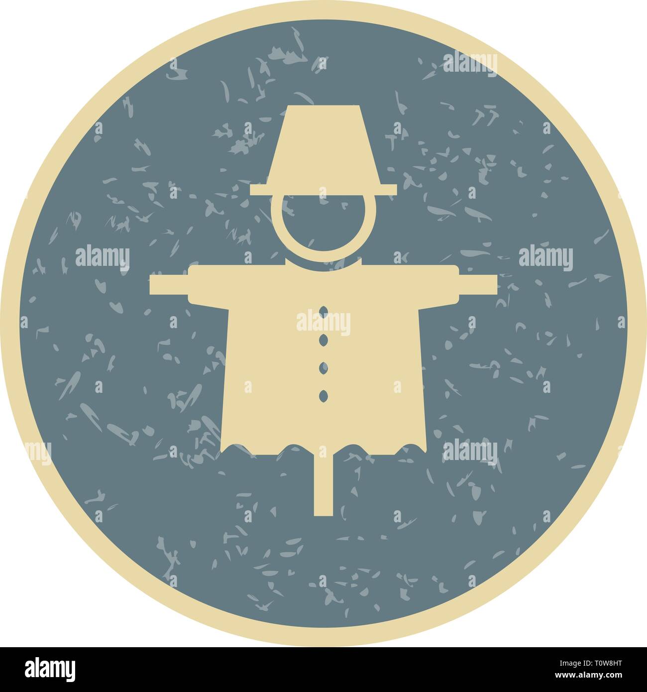 Illustration Scare Crow Icon Stock Photo - Alamy