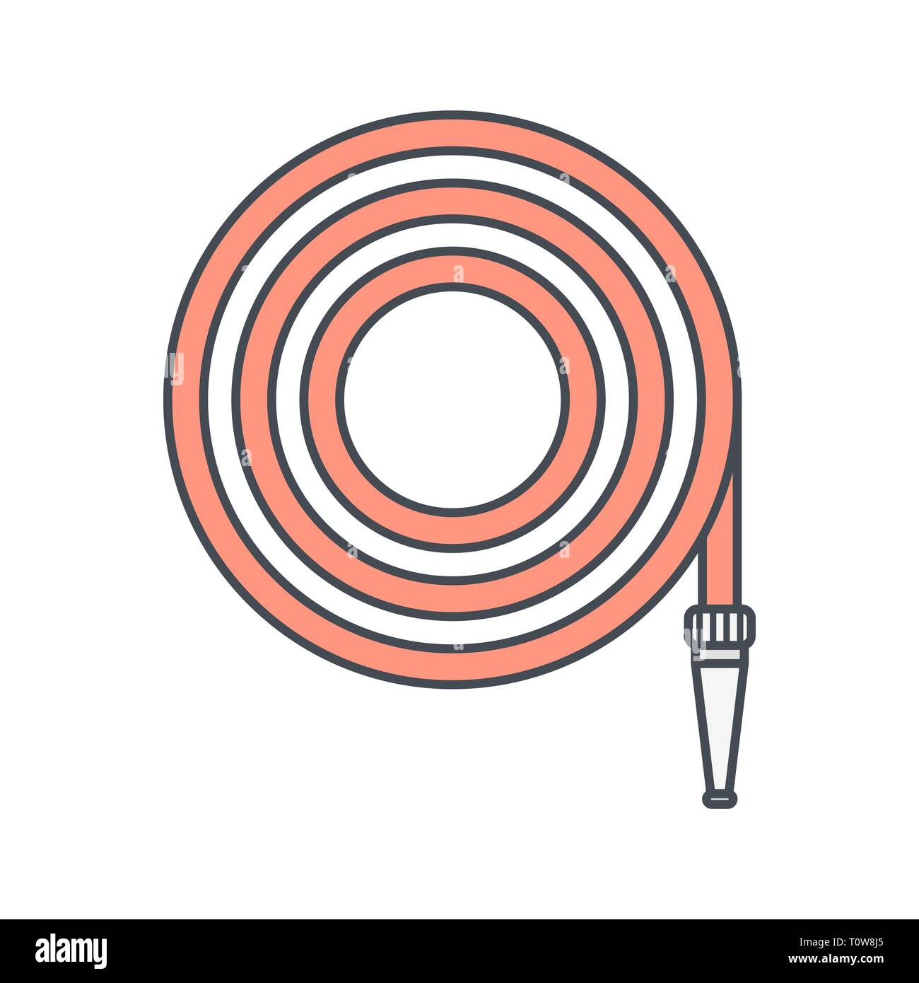 Illustration Hose Icon Stock Photo - Alamy