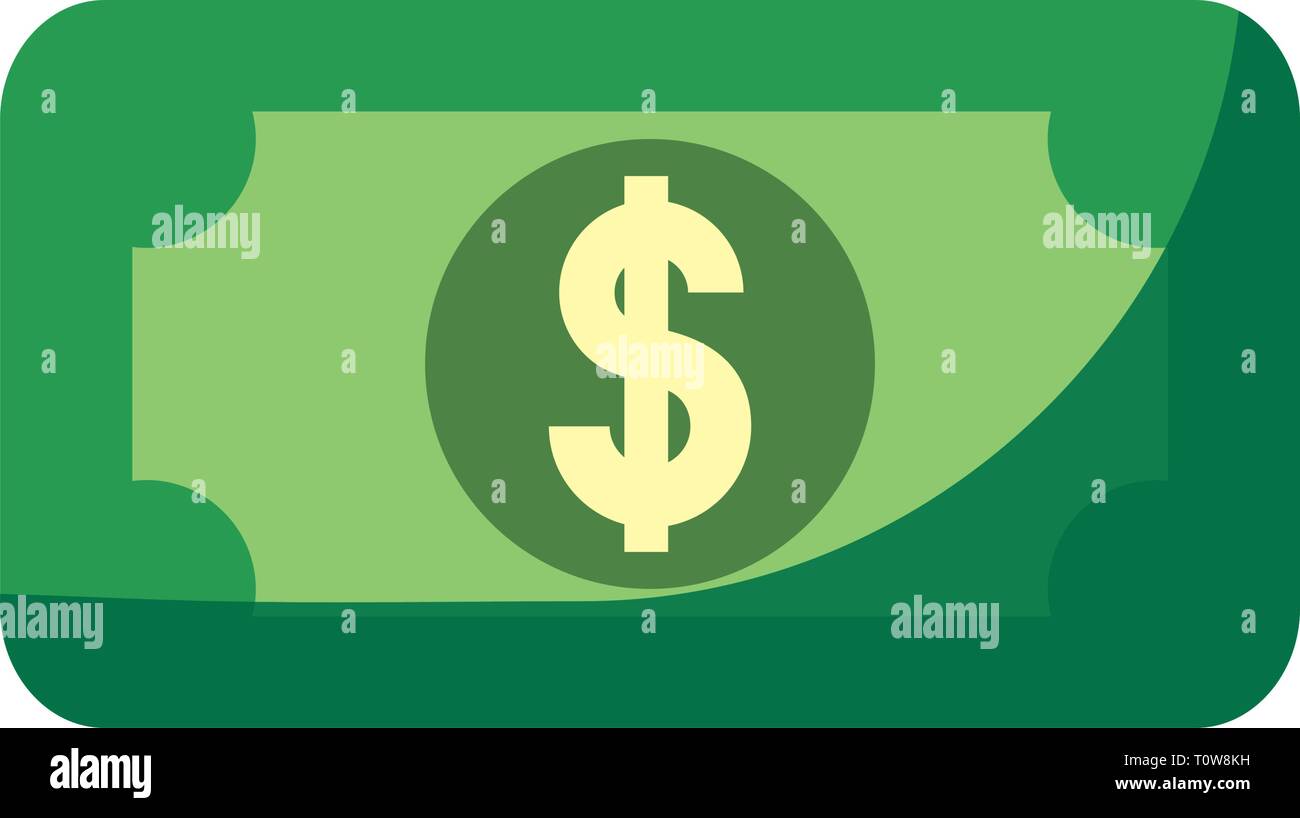 banknote money currency on white background vector illustration Stock ...