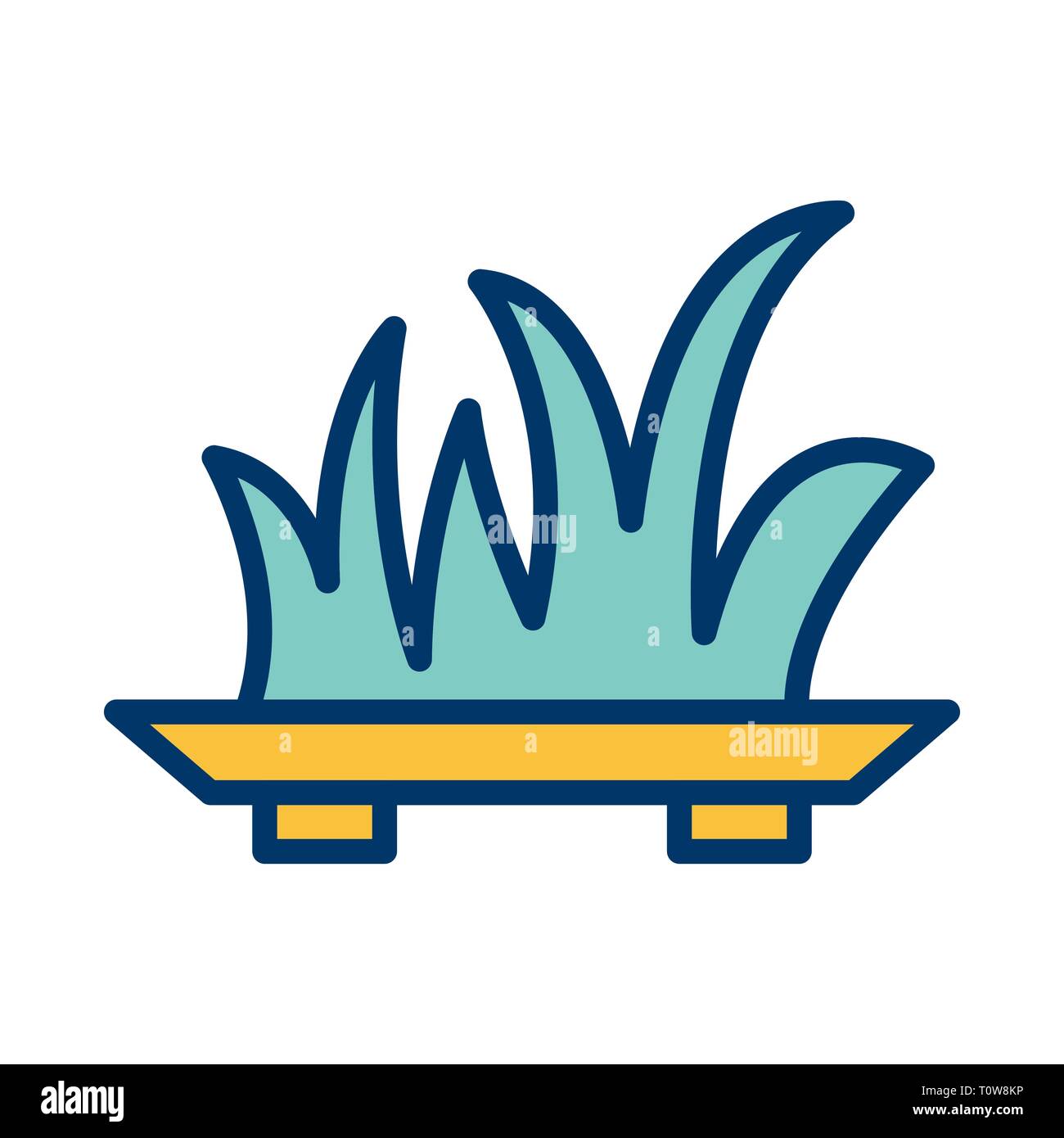 Illustration Grass Icon Stock Photo - Alamy