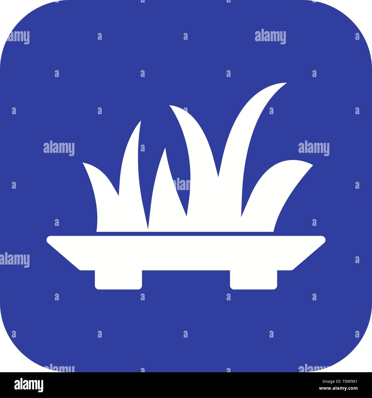 Illustration Grass Icon Stock Photo - Alamy