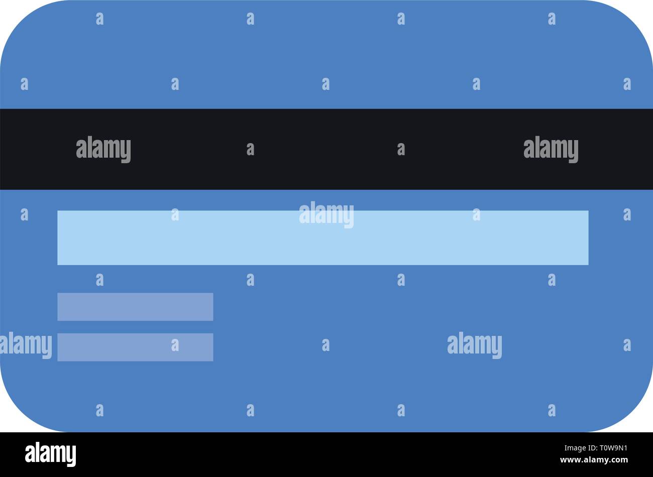 bank credit card on white background vector illustration Stock Vector ...