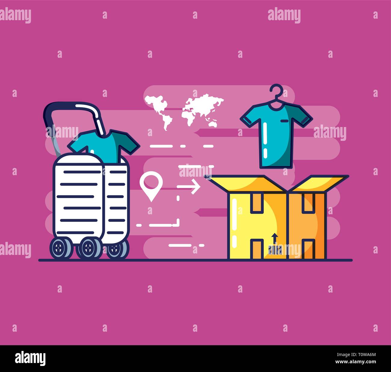 International packing icons hi-res stock photography and images - Alamy