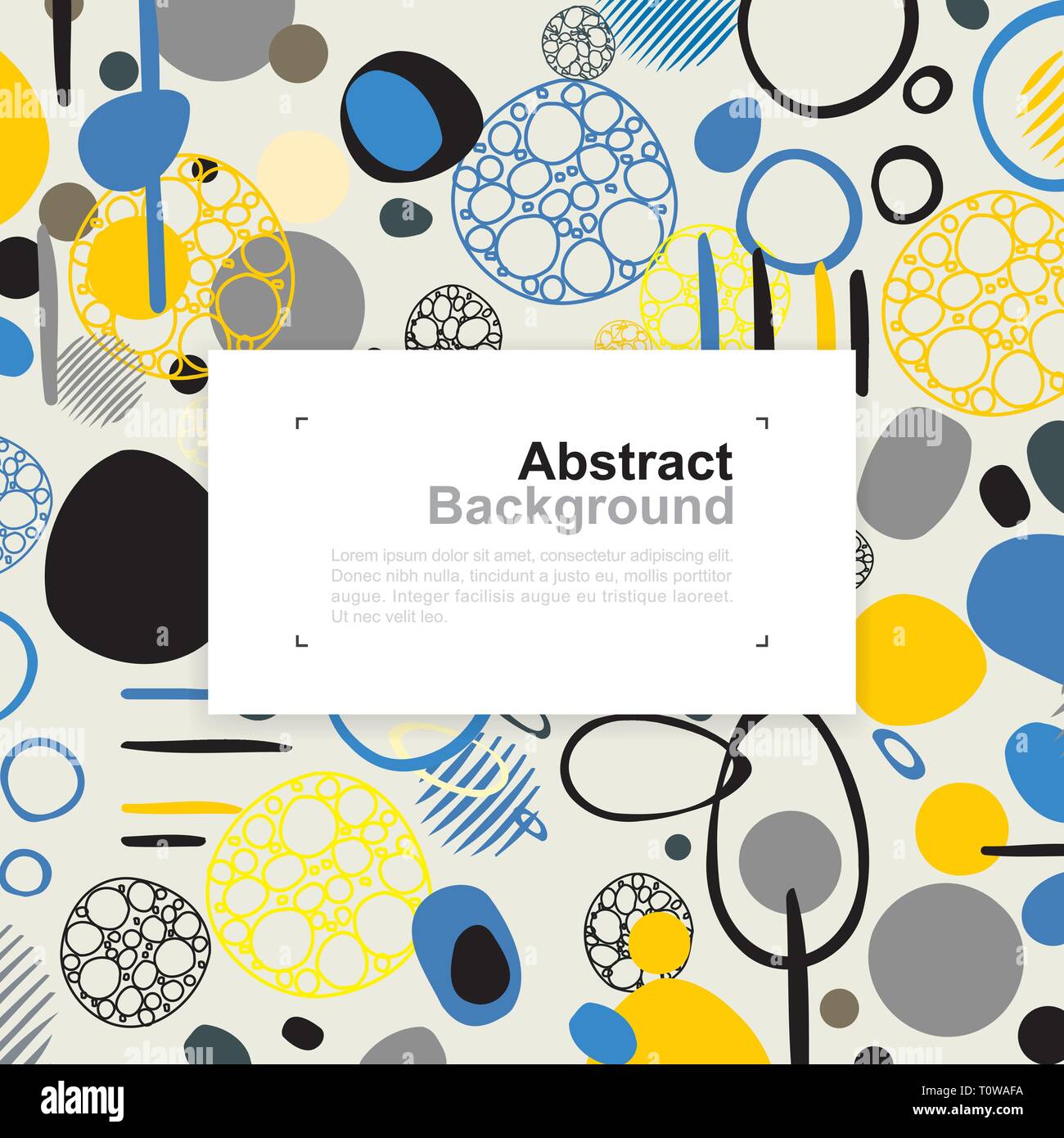 Abstract colorful pattern background for template design with area for ...