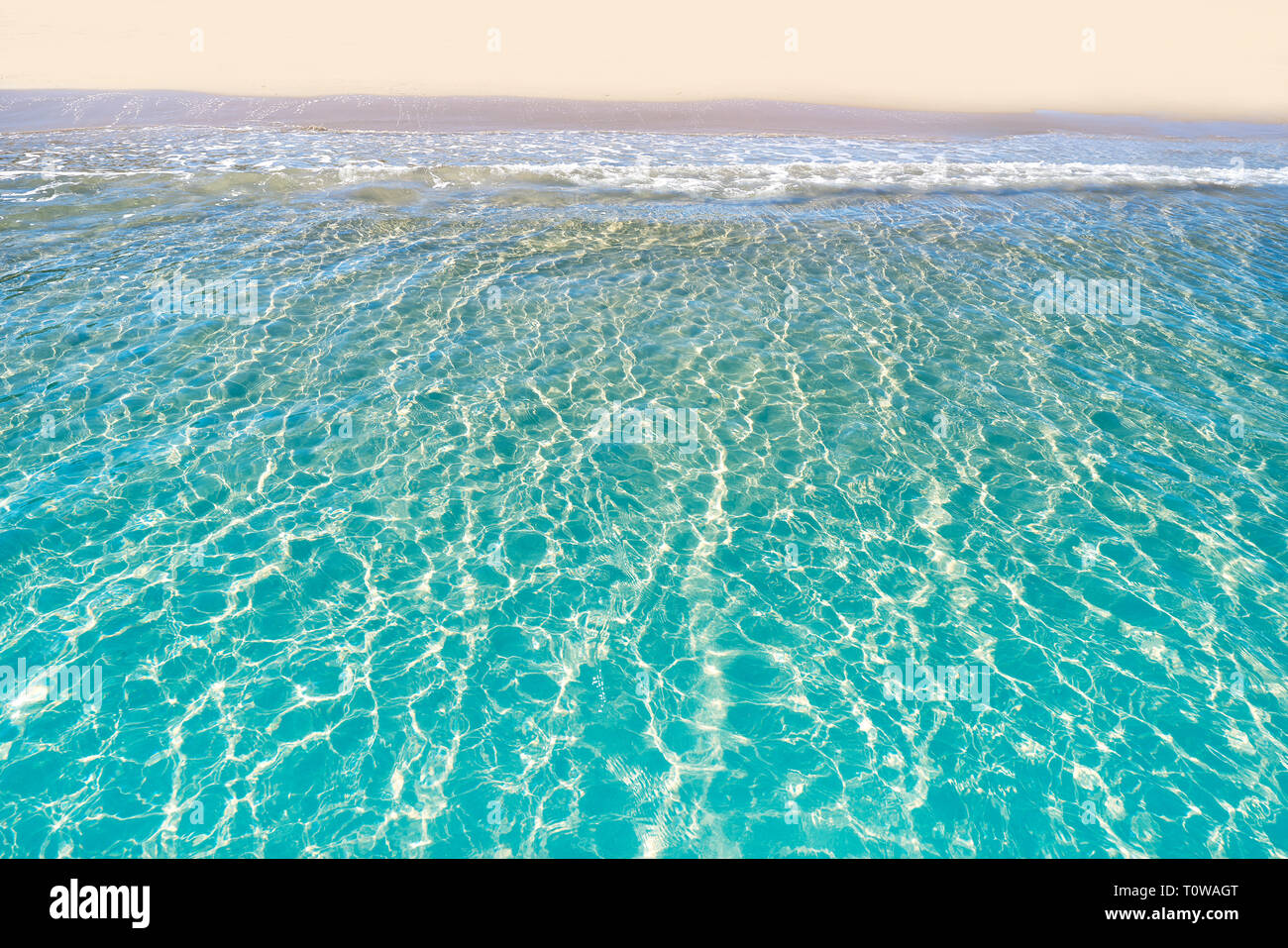 Tropical beach water transparent clear turquoise aqua background Stock ...