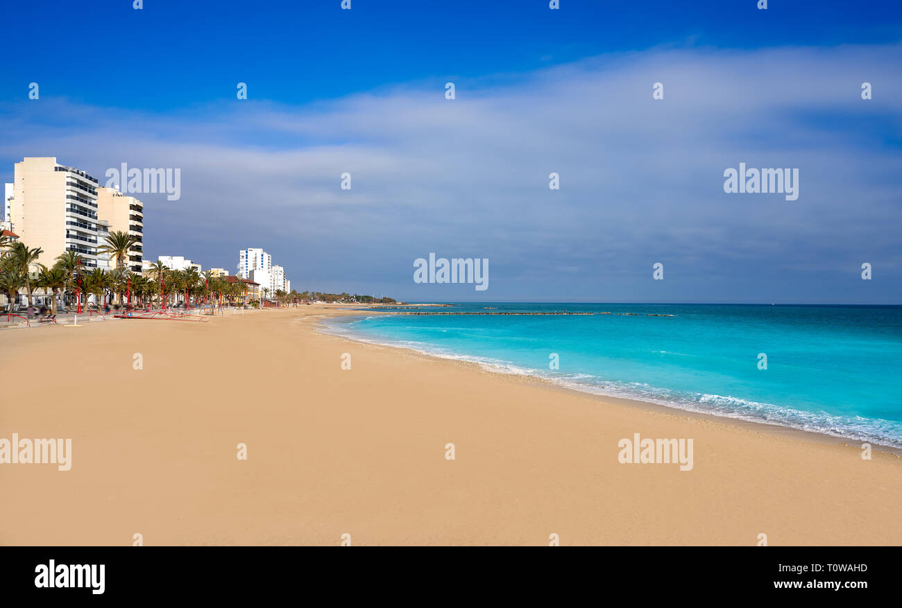 Vinaroz Playa del Forti beach in Castellon of Spain also Vinaros Stock ...