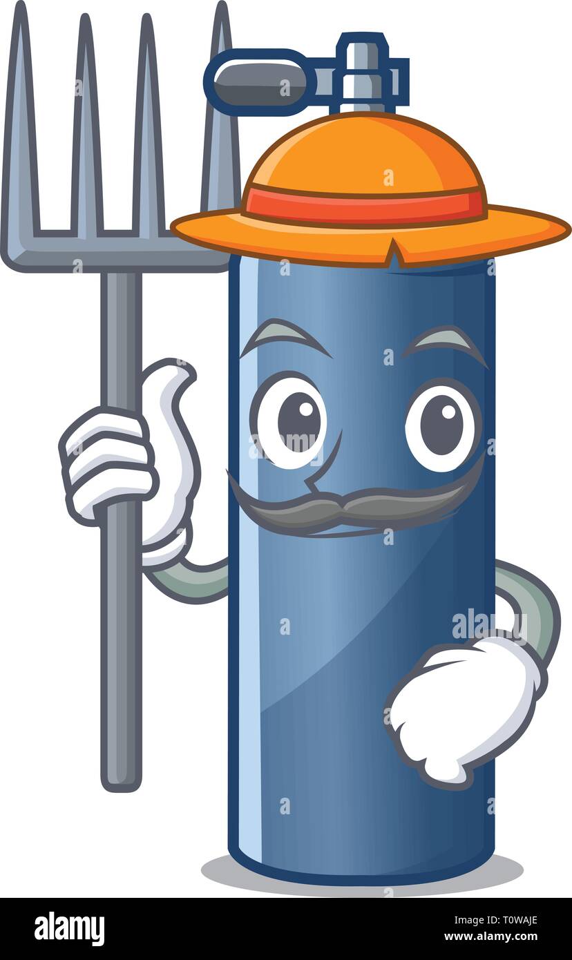Farmer air tank diving in cartoon shape Stock Vector Image & Art - Alamy