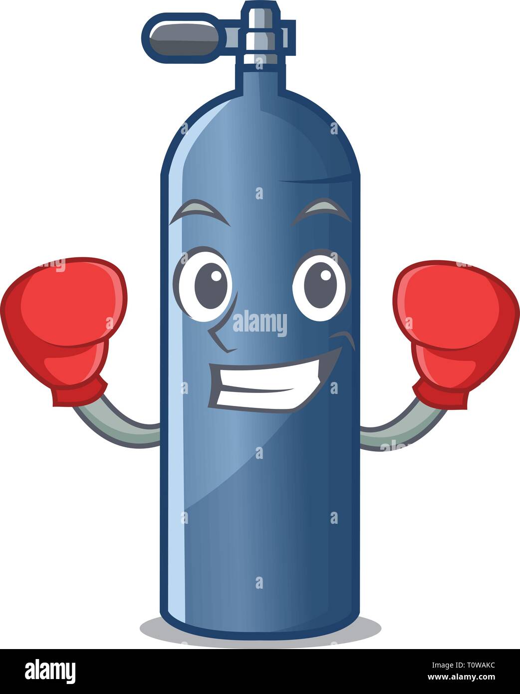 Boxing air tank diving in cartoon shape Stock Vector Image & Art - Alamy