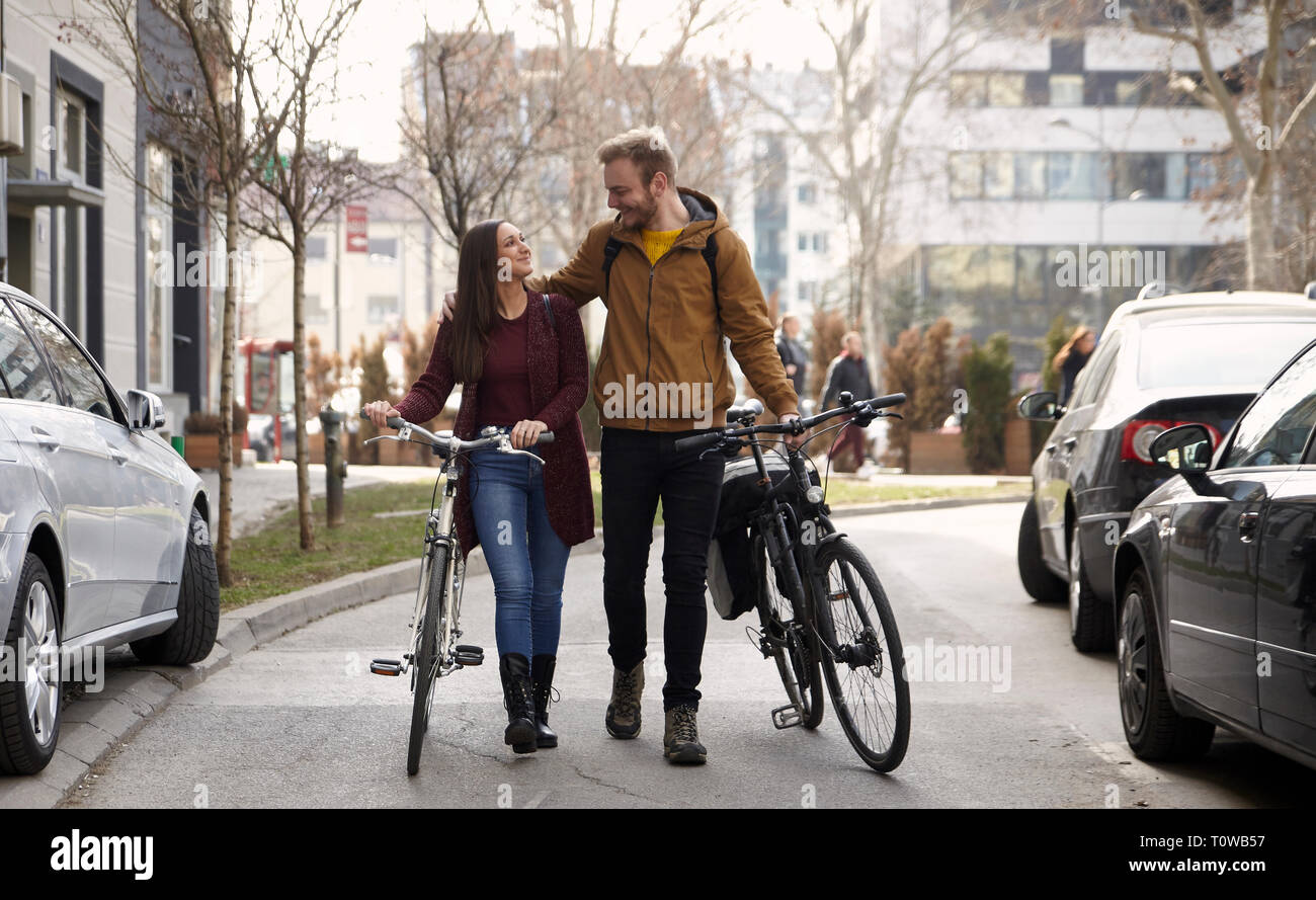 Two people pushing each other hi-res stock photography and images - Alamy