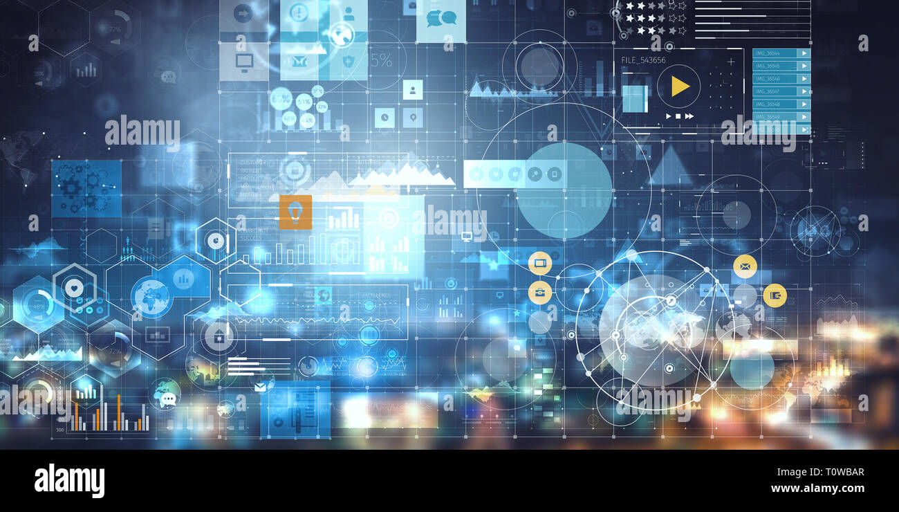 Innovative technology background Stock Photo - Alamy