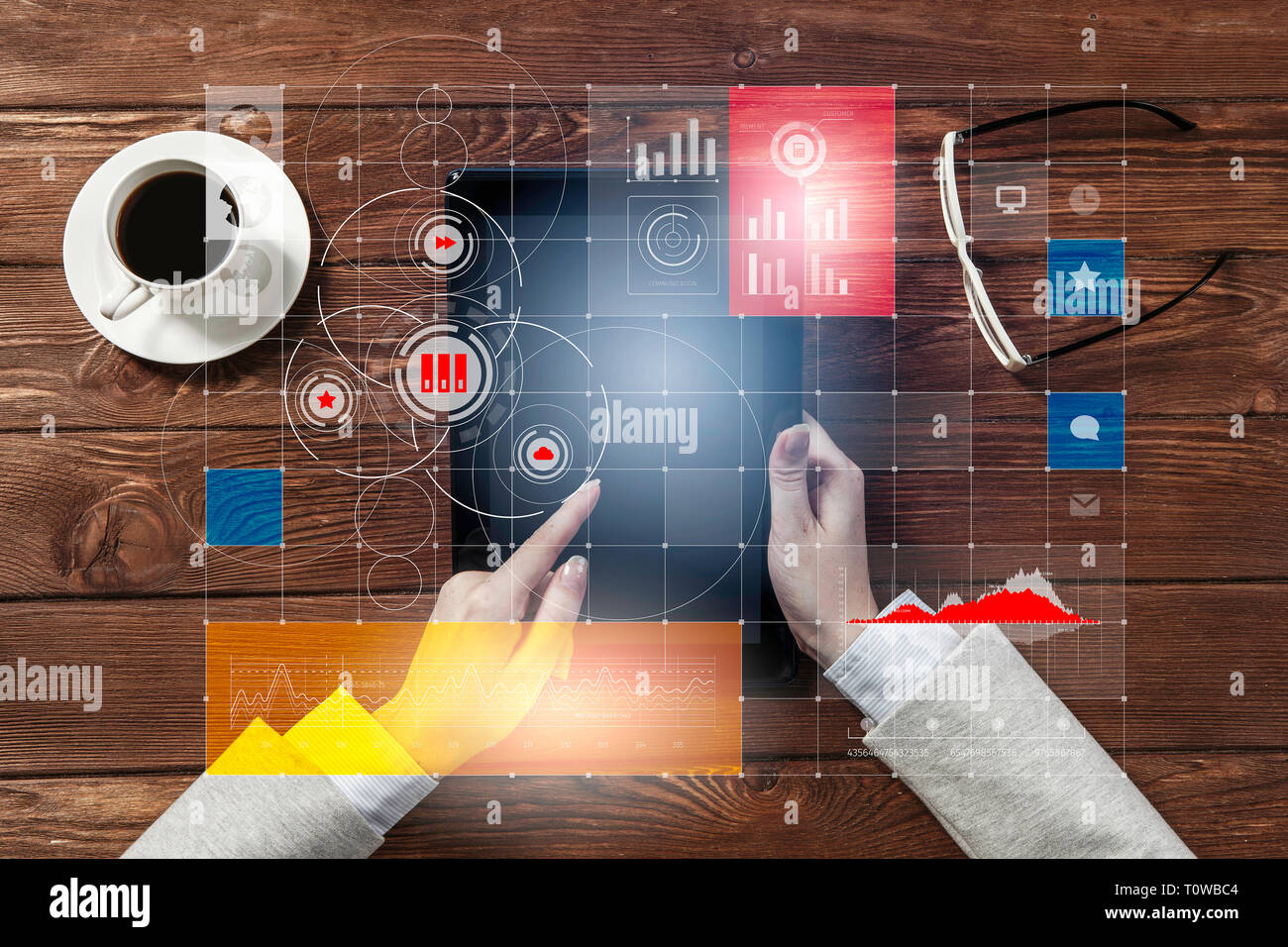 Modern devices for business Stock Photo - Alamy