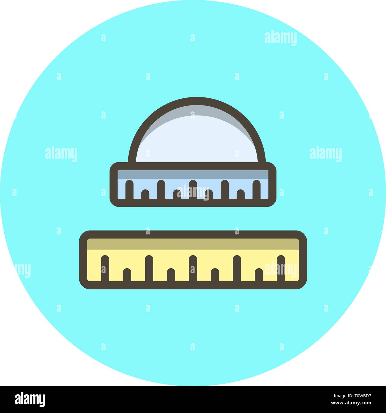 Illustration Geometry Set Icon Stock Photo - Alamy