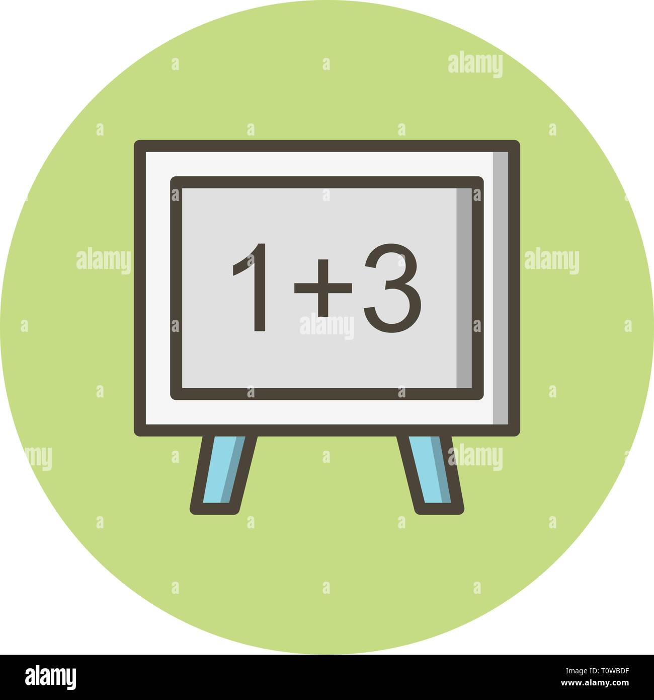 Illustration Mathematics Icon Stock Photo - Alamy