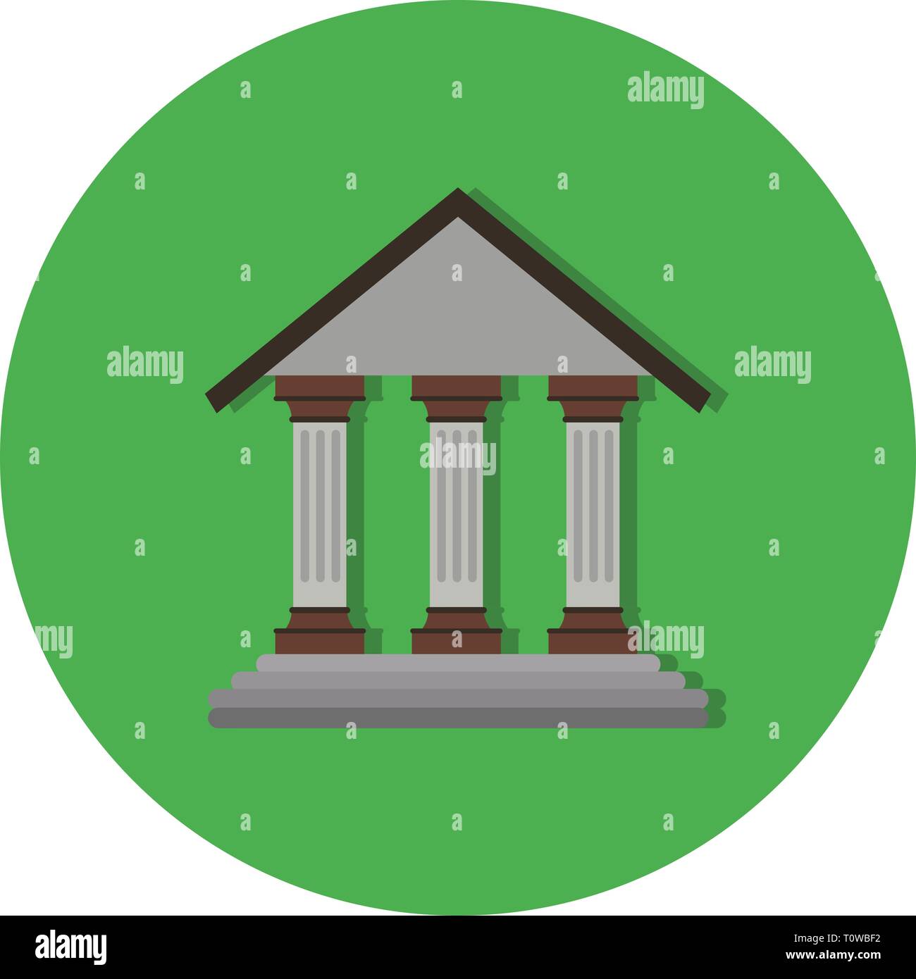 Illustration Educational Institute Icon Stock Photo - Alamy