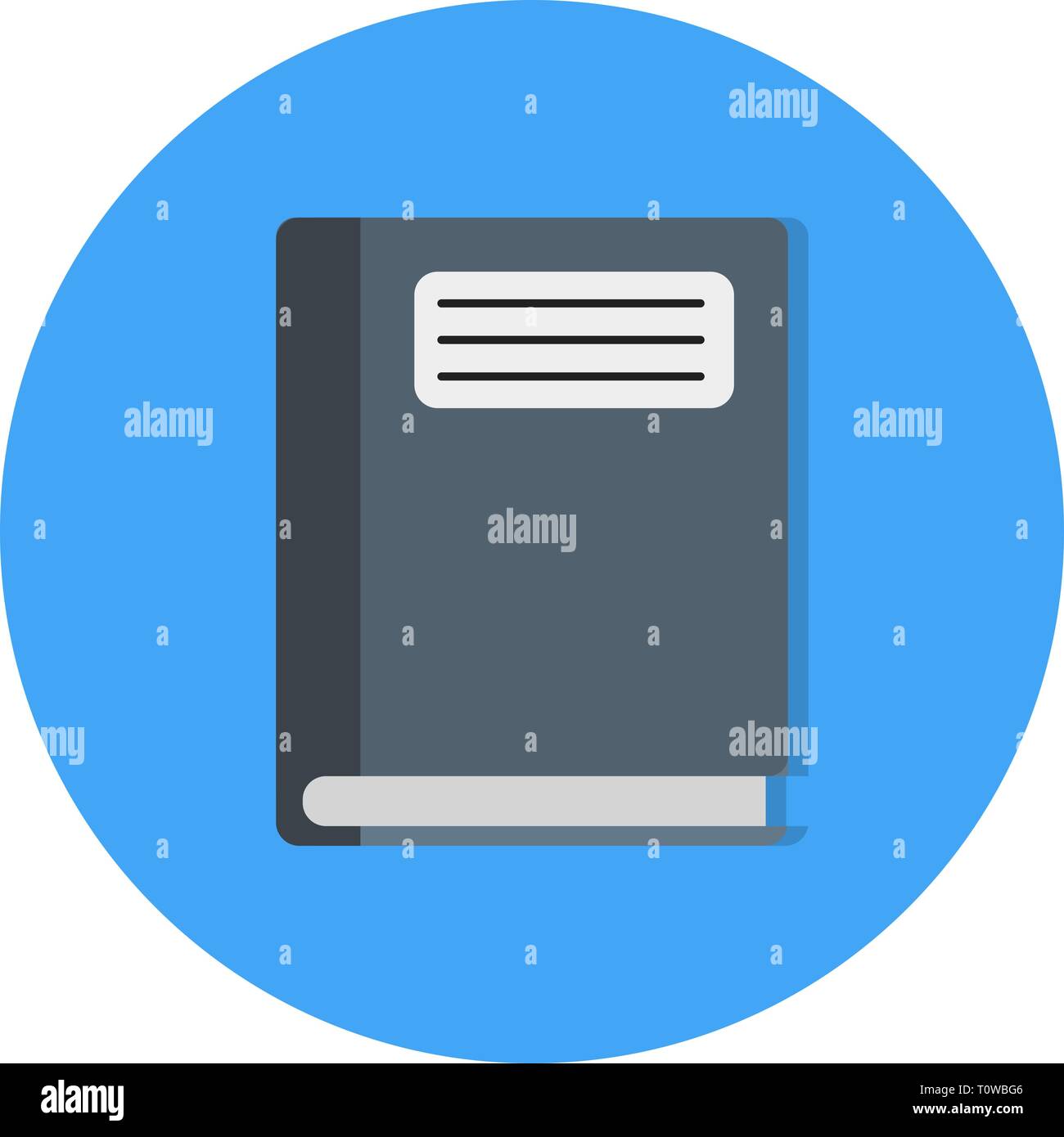 Illustration Notebook Icon Stock Photo - Alamy