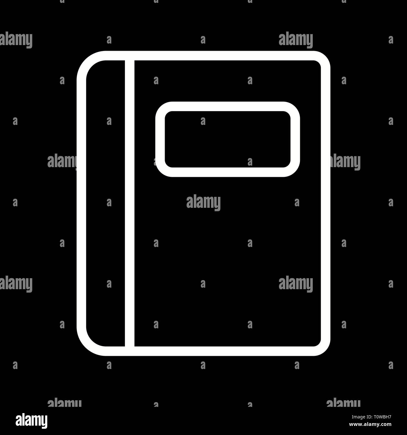 Illustration Notebook Icon Stock Photo - Alamy
