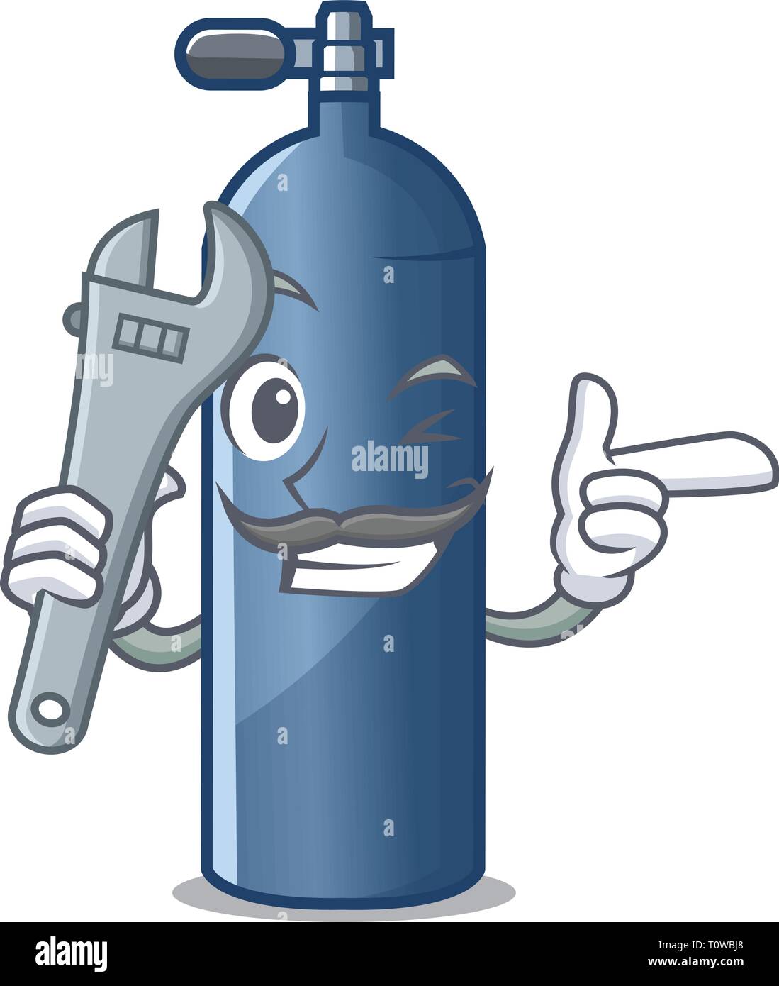 Helium cylinder Stock Vector Images - Alamy