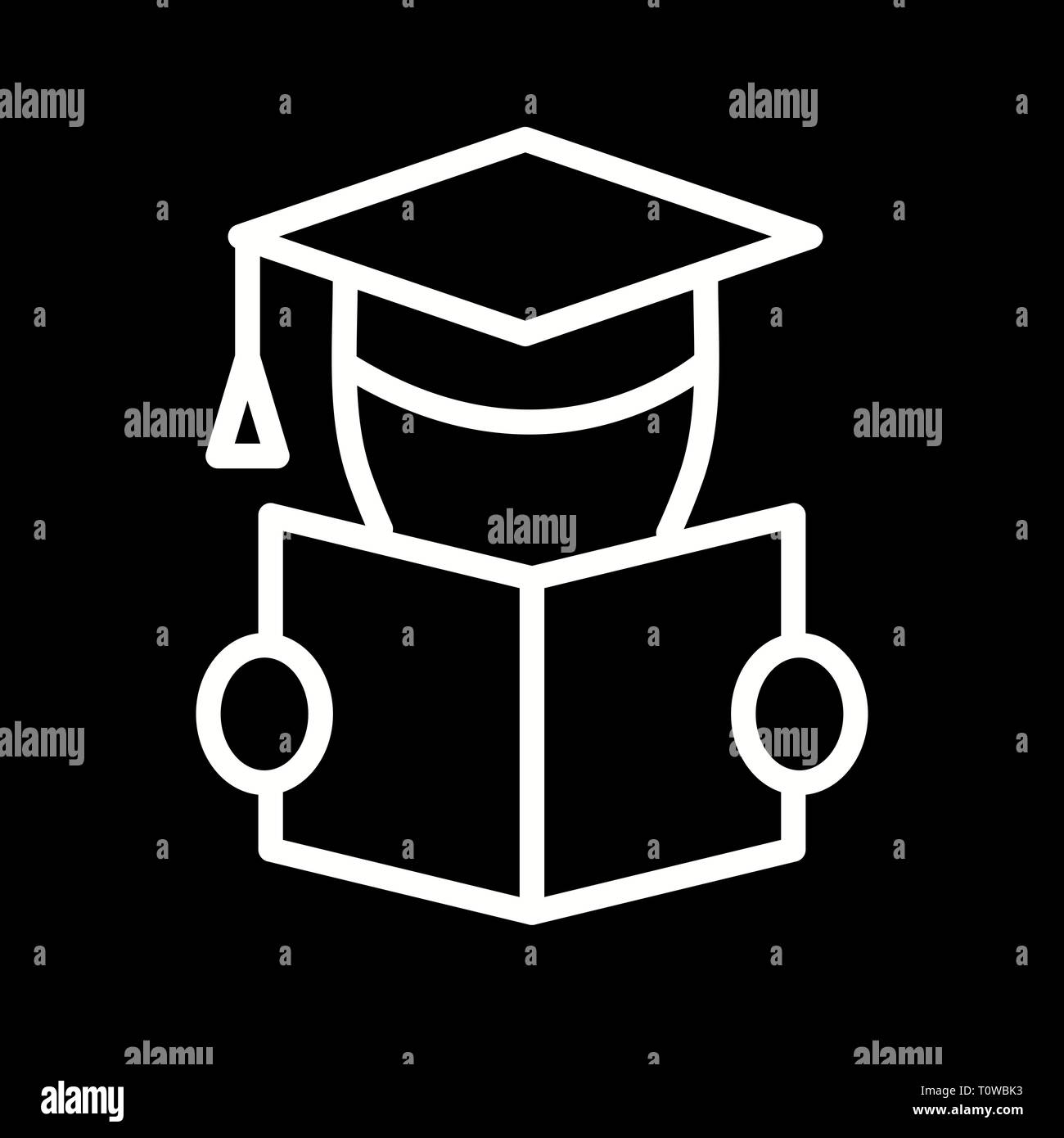 Illustration Reading Icon Stock Photo - Alamy