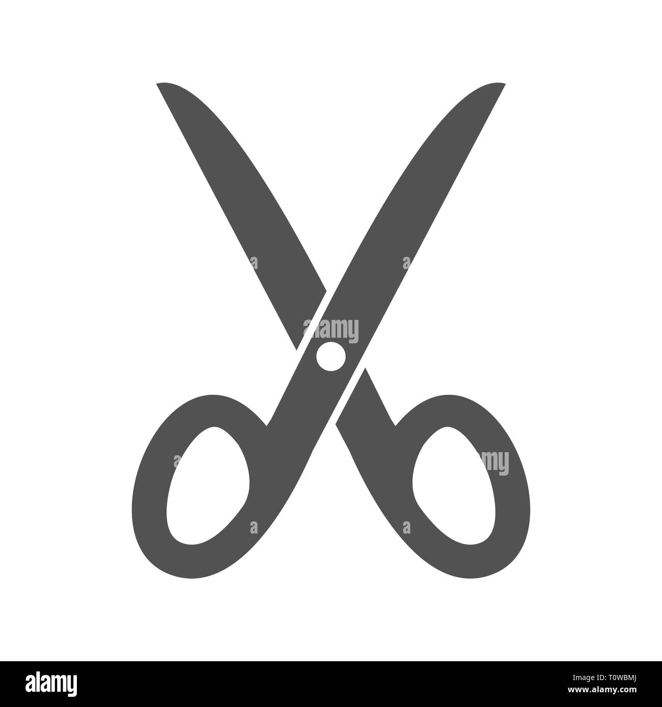 Illustration Scissors Icon Stock Photo - Alamy