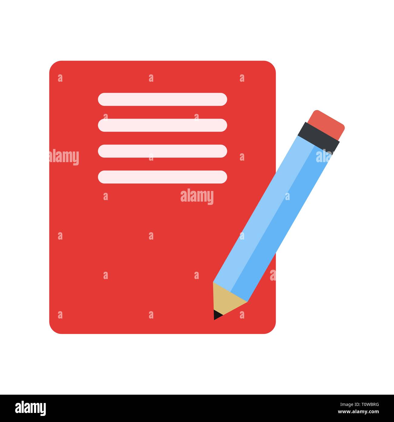 Illustration Notes Icon Stock Photo - Alamy