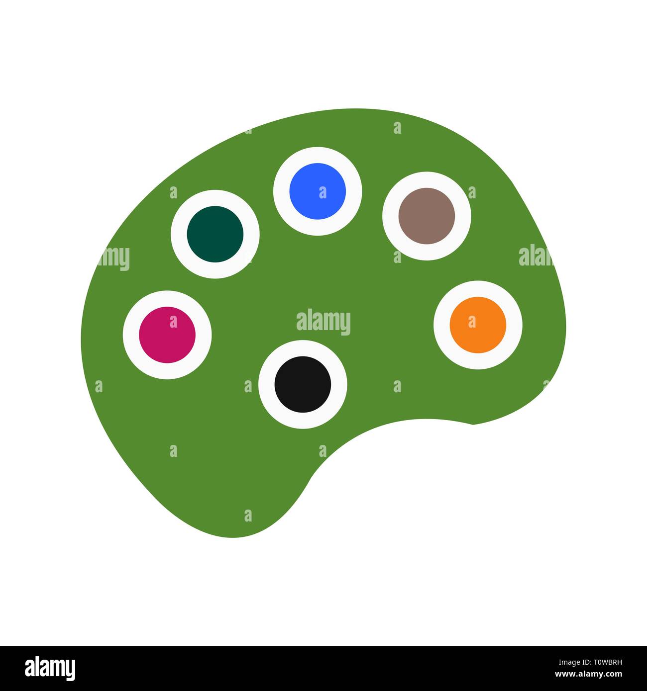 Illustration Color Pallete Icon Stock Photo - Alamy