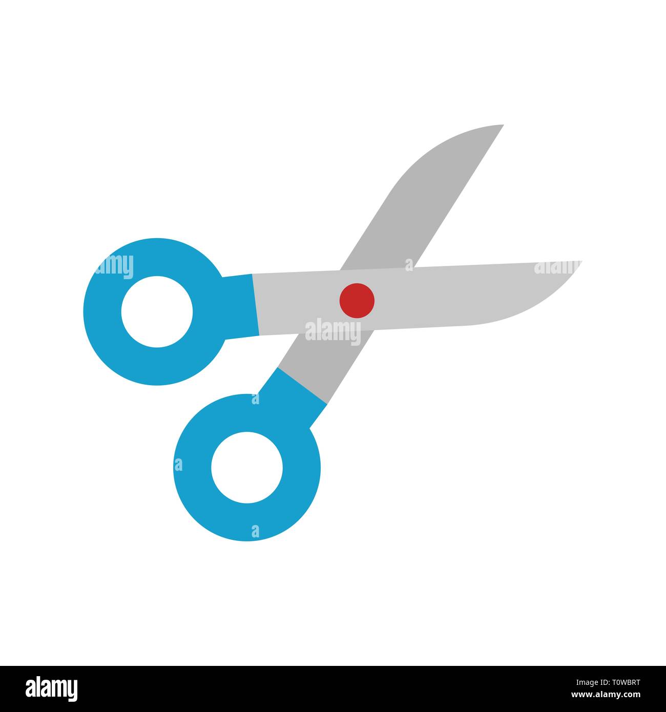 Illustration Scissors Icon Stock Photo - Alamy