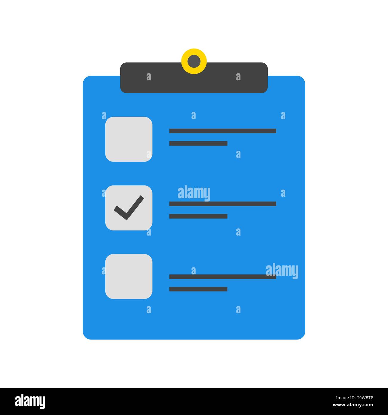 Illustration List Icon Stock Photo - Alamy