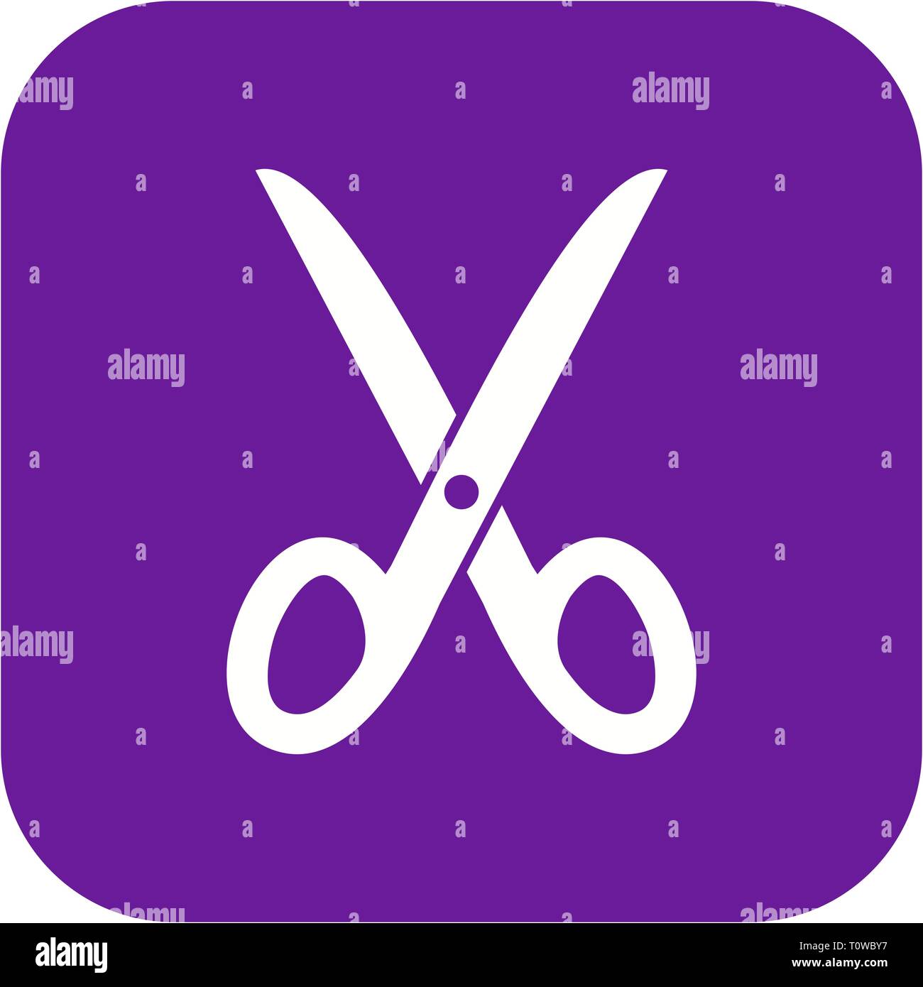 Illustration Scissors Icon Stock Photo - Alamy