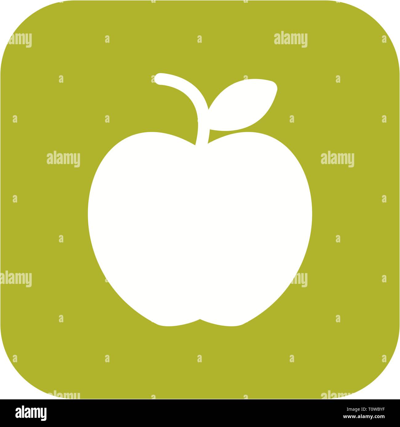Illustration Apple Icon Stock Photo - Alamy