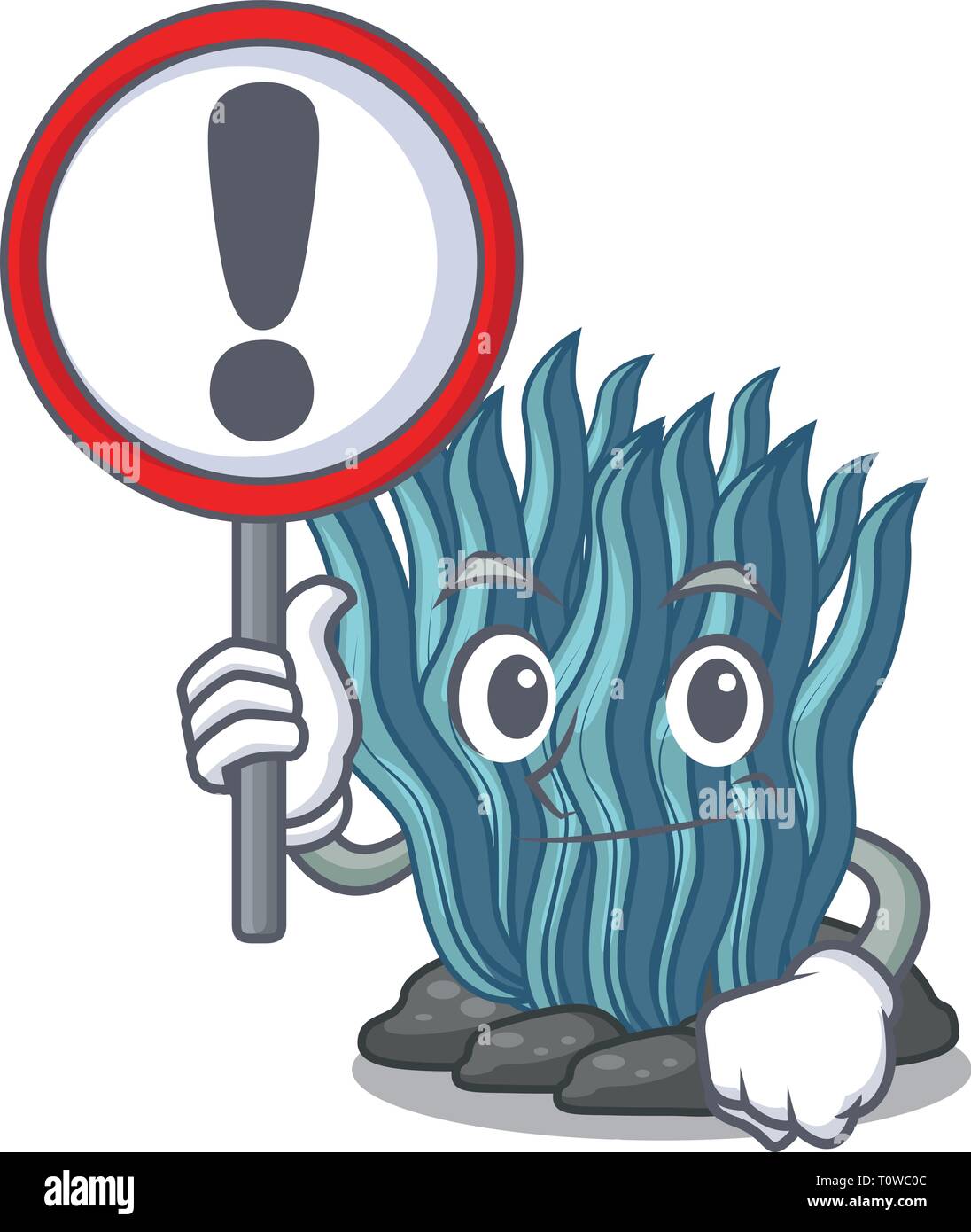 Sign warning of algae in water Stock Vector Images - Alamy