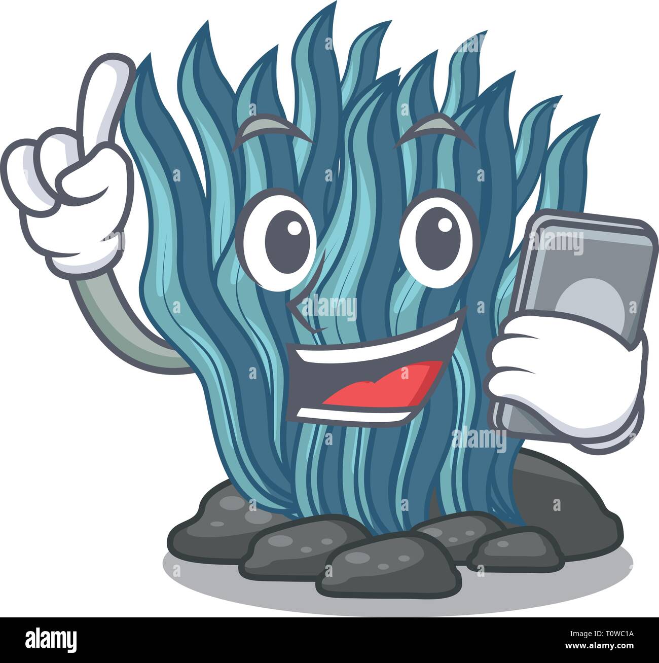 Phone blue seaweed in hi-res stock photography and images - Alamy