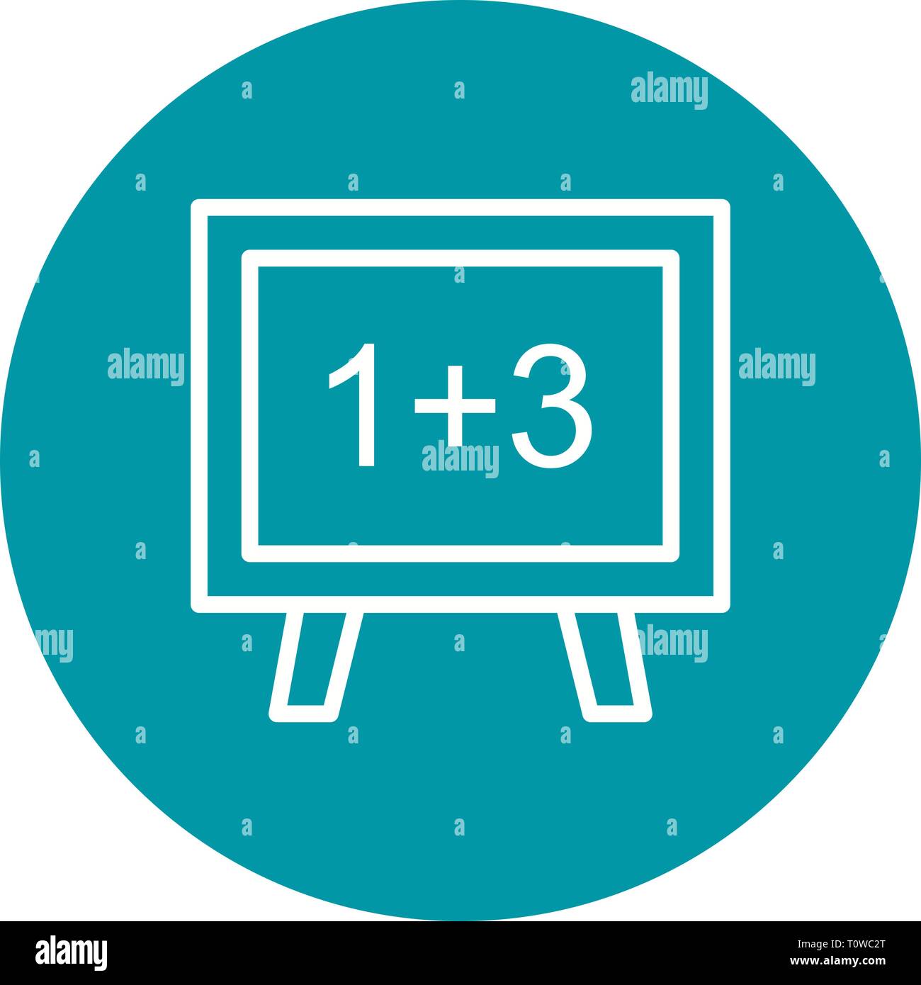 Illustration Mathematics Icon Stock Photo - Alamy