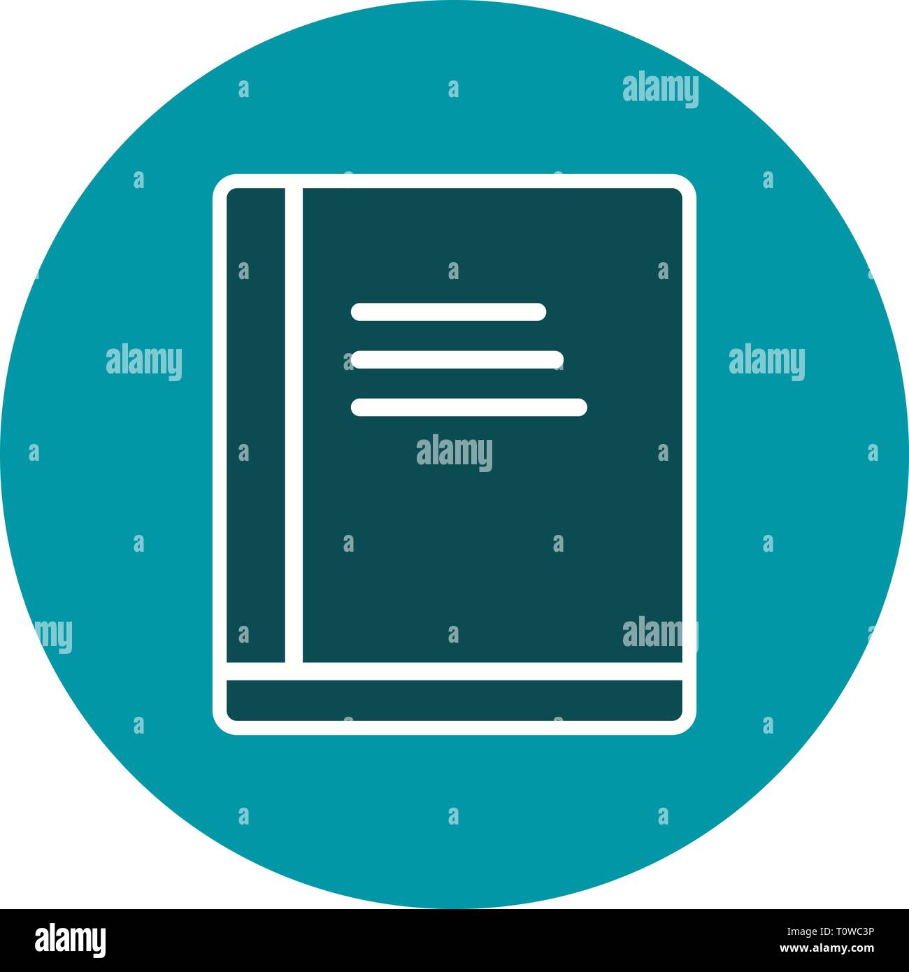 Illustration Book Icon Stock Photo - Alamy