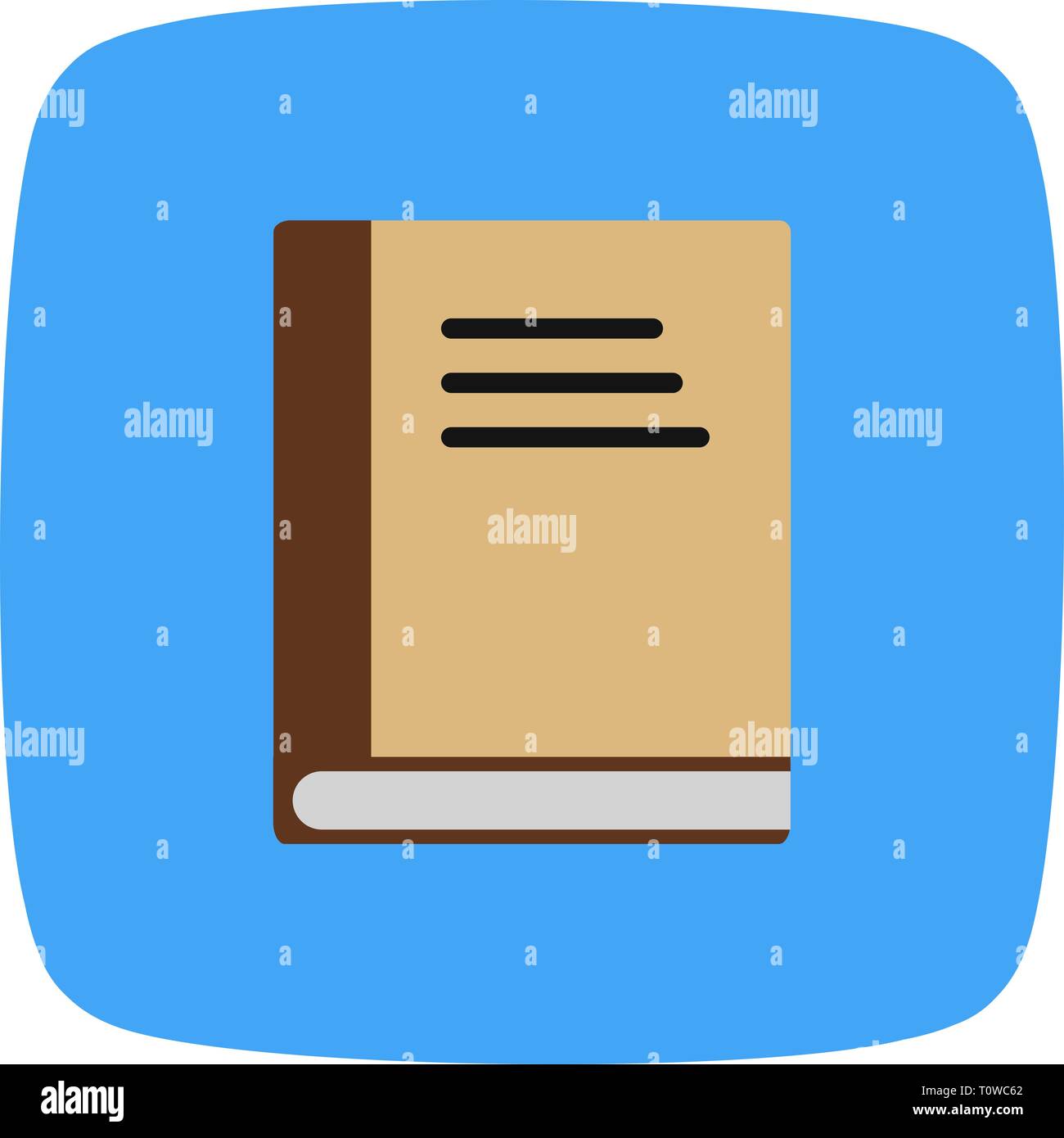 Illustration Book Icon Stock Photo - Alamy