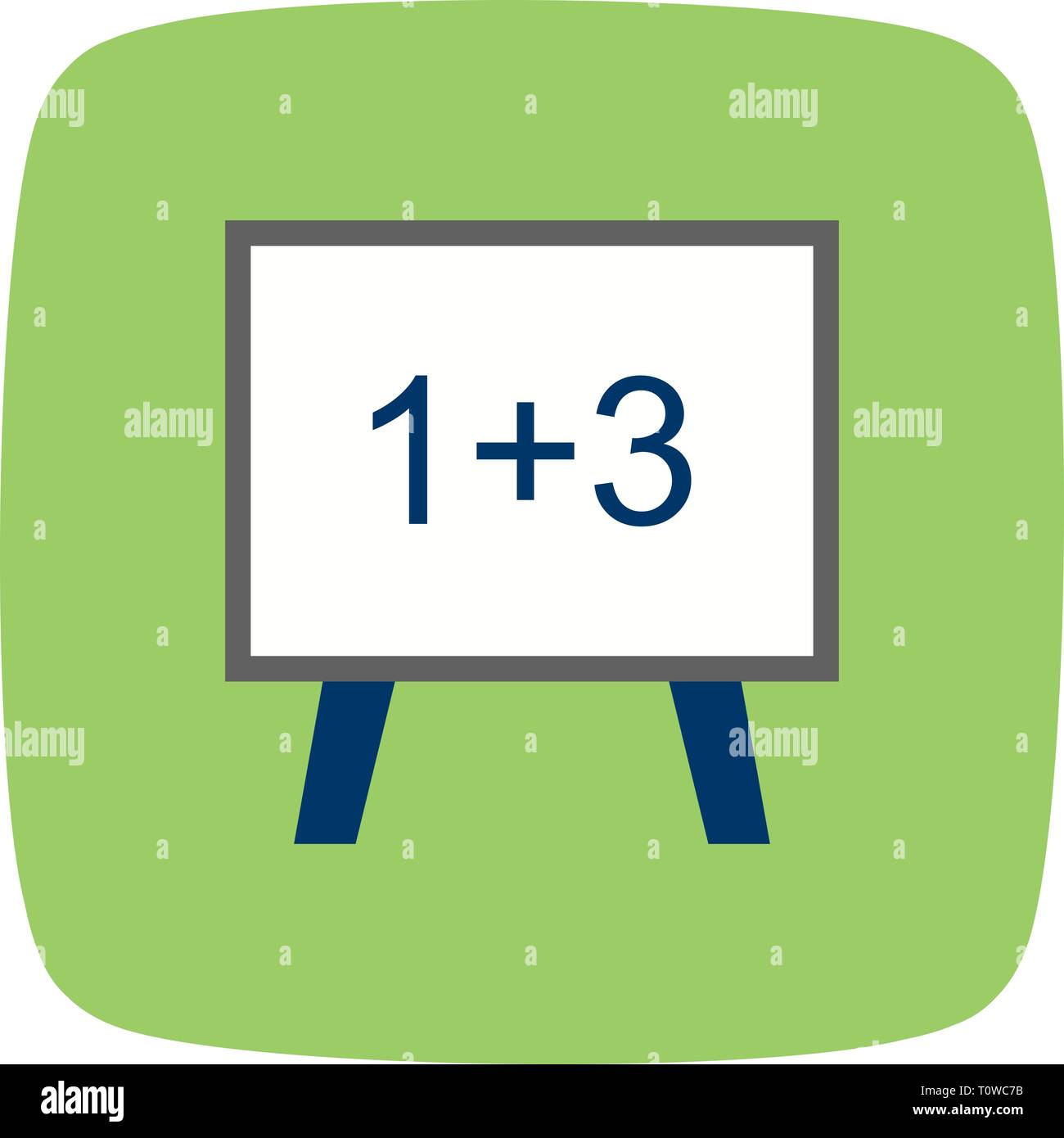 Illustration Mathematics Icon Stock Photo - Alamy