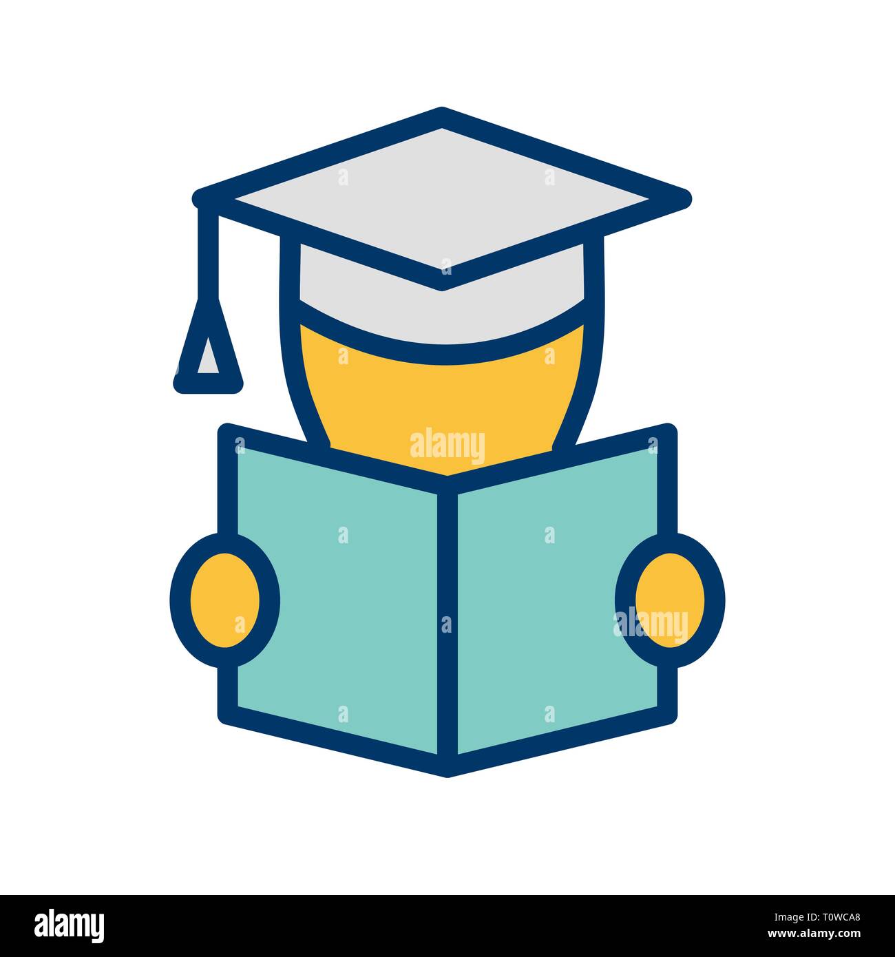 Illustration Reading Icon Stock Photo - Alamy