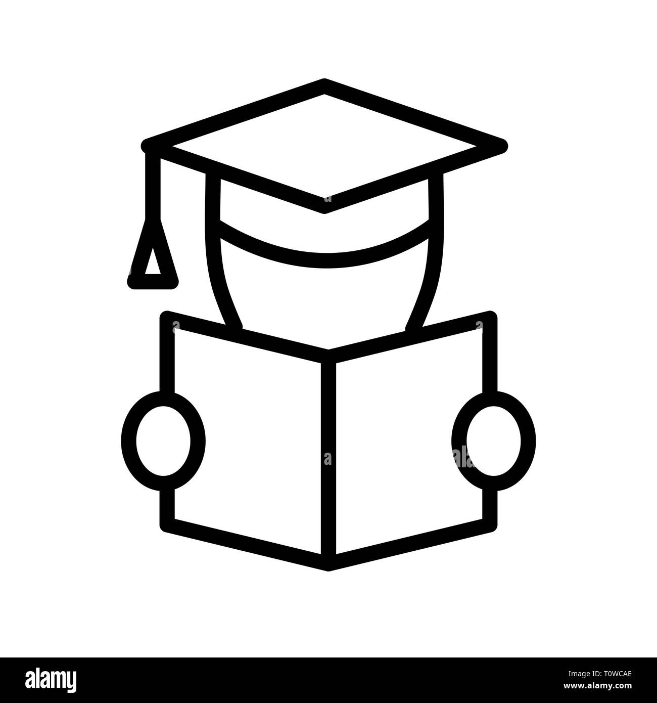 Illustration Reading Icon Stock Photo - Alamy