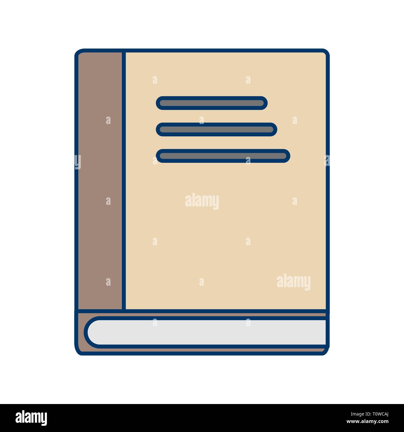 Illustration Book Icon Stock Photo - Alamy