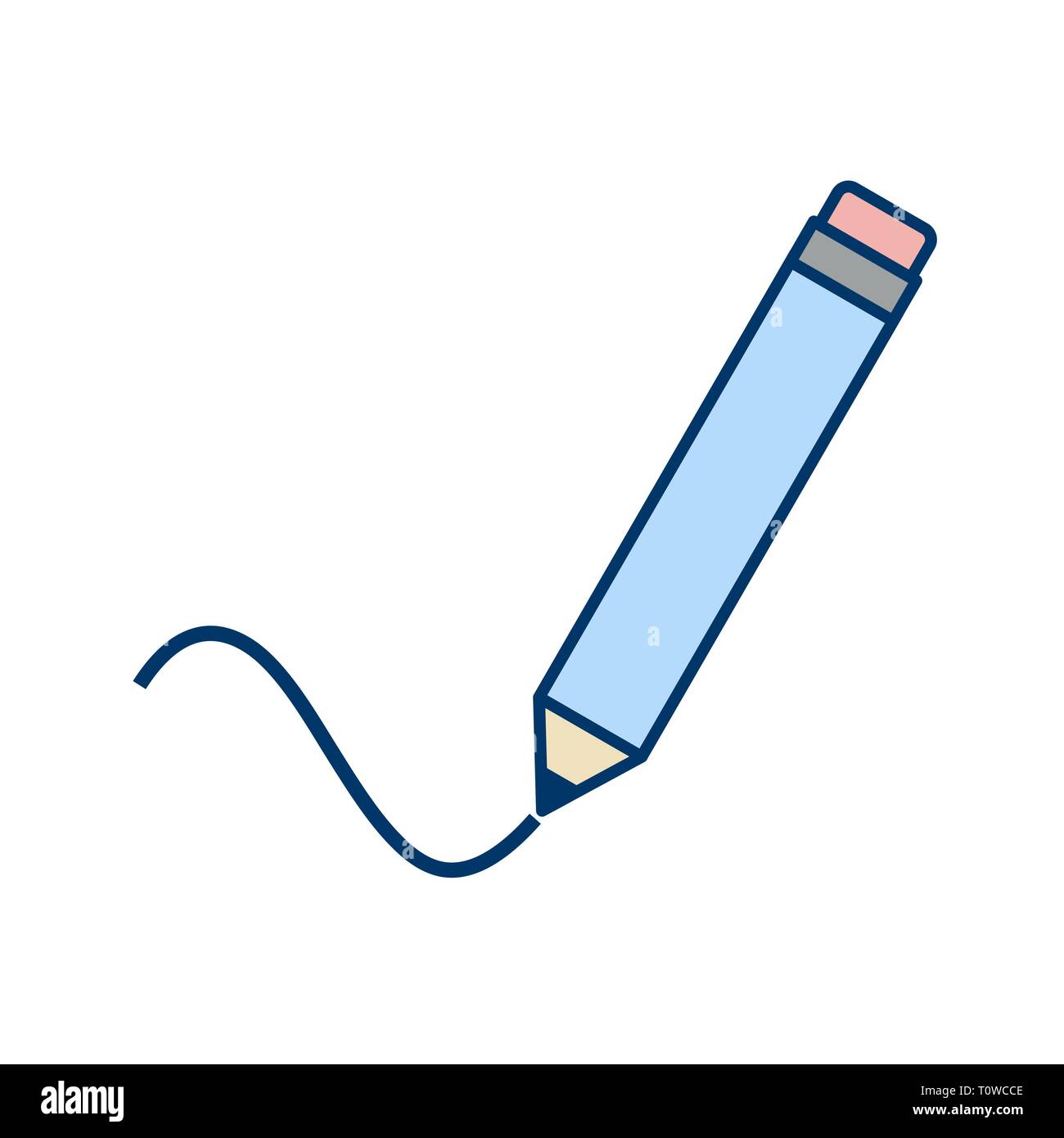 Illustration Writing Icon Stock Photo - Alamy