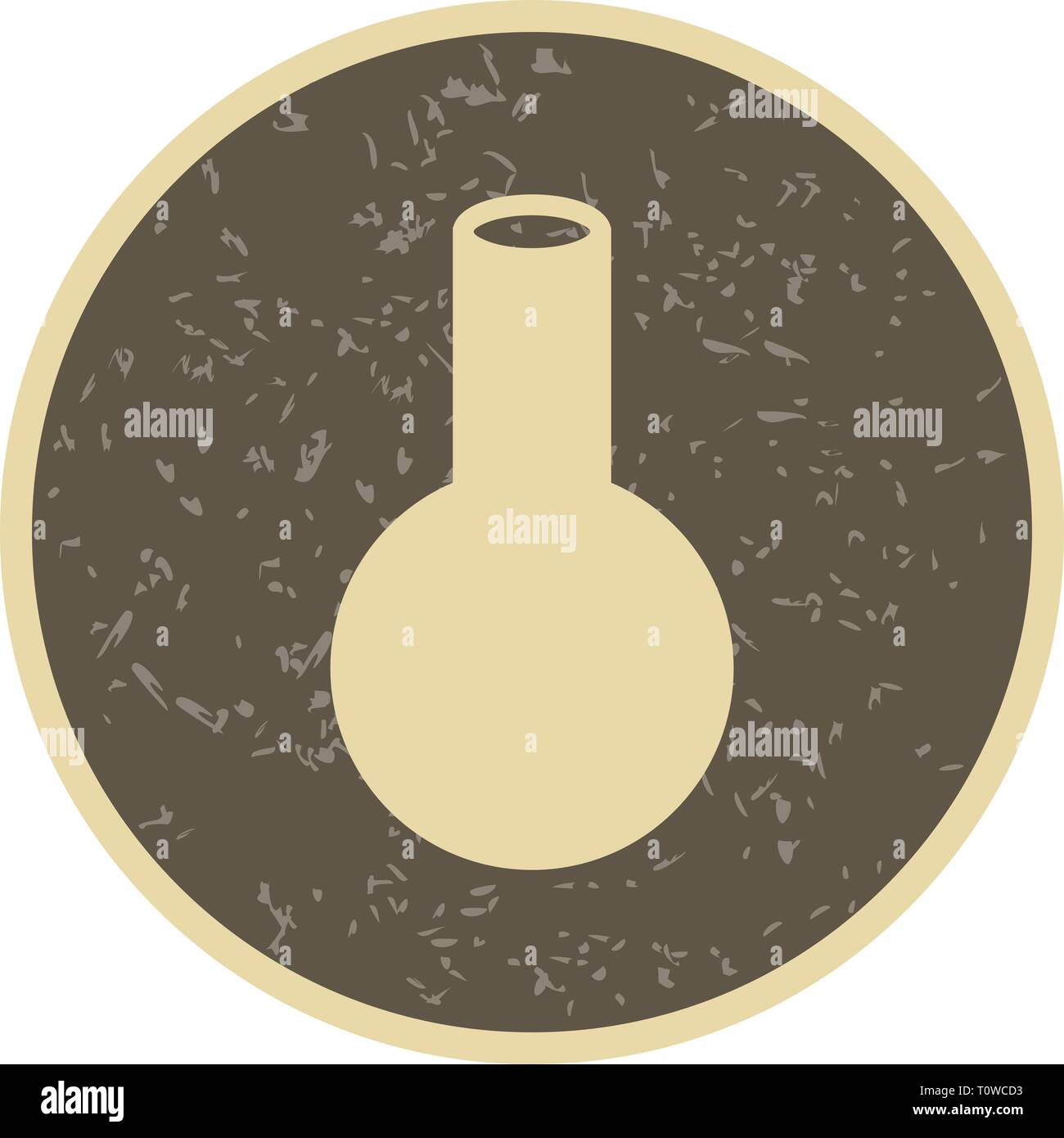 Illustration Flask Icon Stock Photo - Alamy