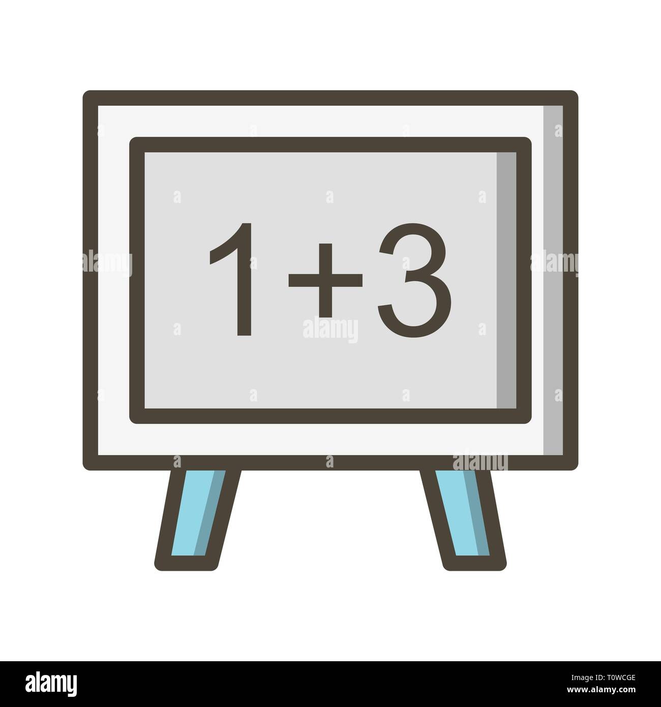 Illustration Mathematics Icon Stock Photo - Alamy