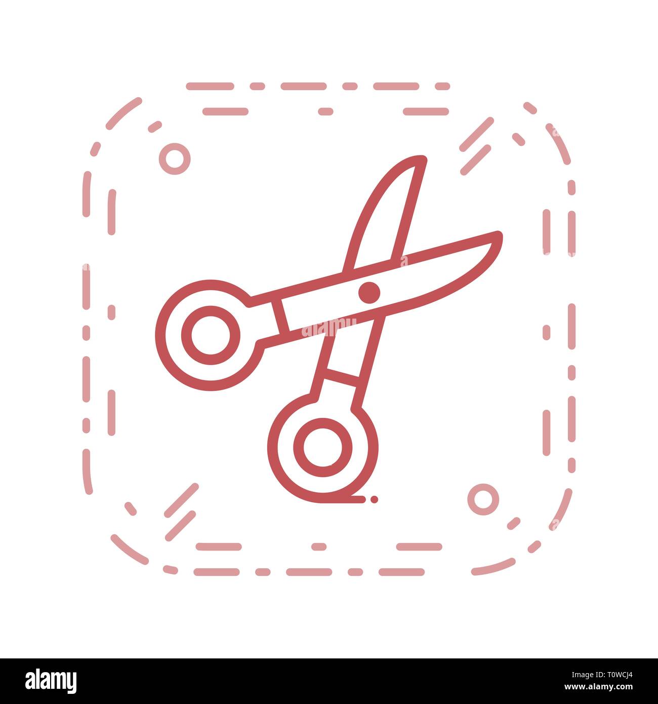 Illustration Scissors Icon Stock Photo - Alamy