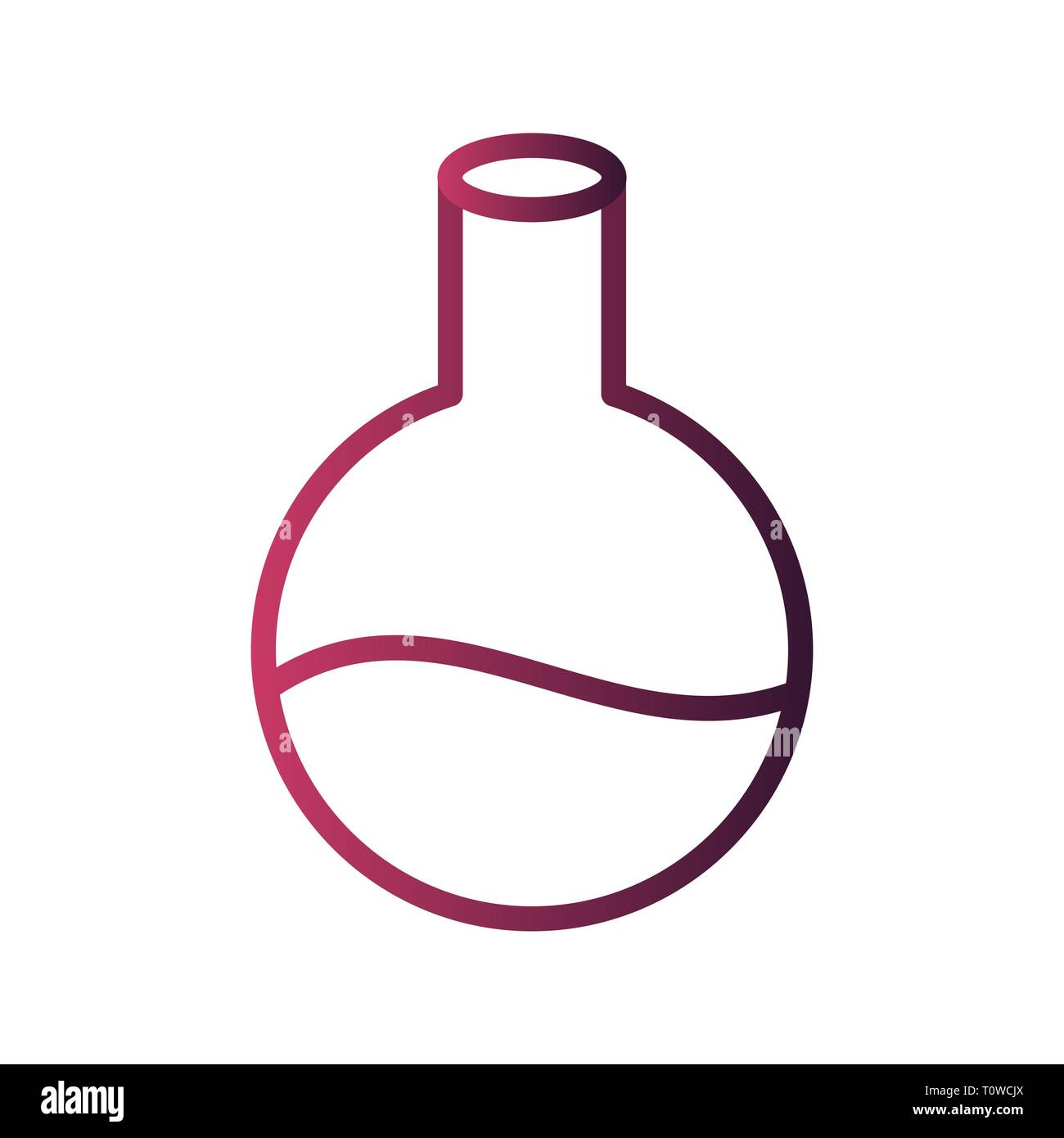 Illustration Flask Icon Stock Photo - Alamy